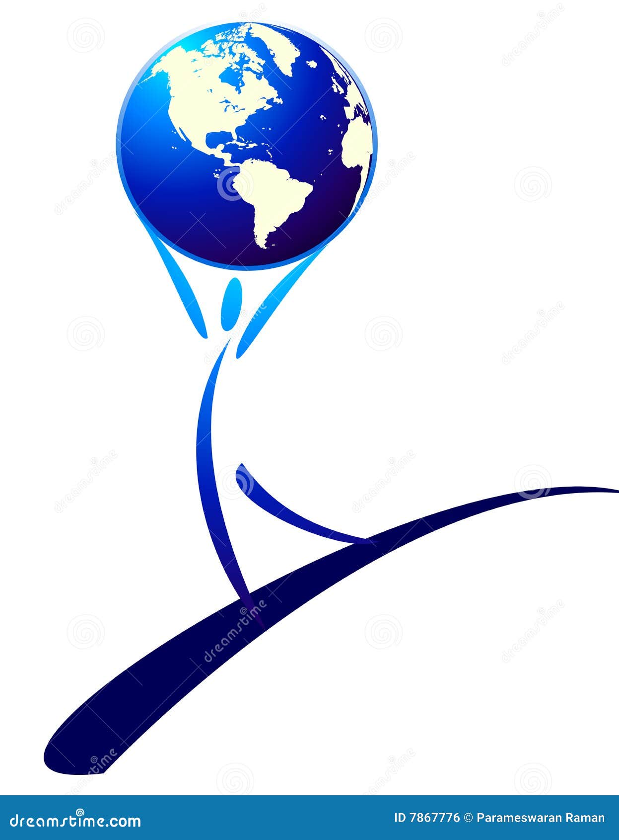 Atlas Holding World Logo Vector Illustration | CartoonDealer.com #40012778