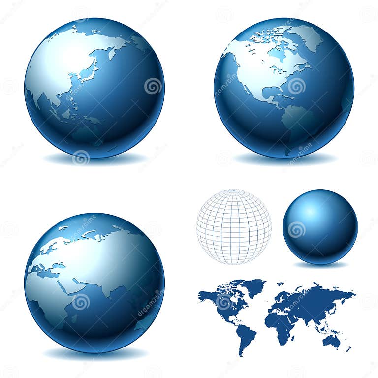 Globe stock vector. Illustration of land, pattern, graphic - 8230805