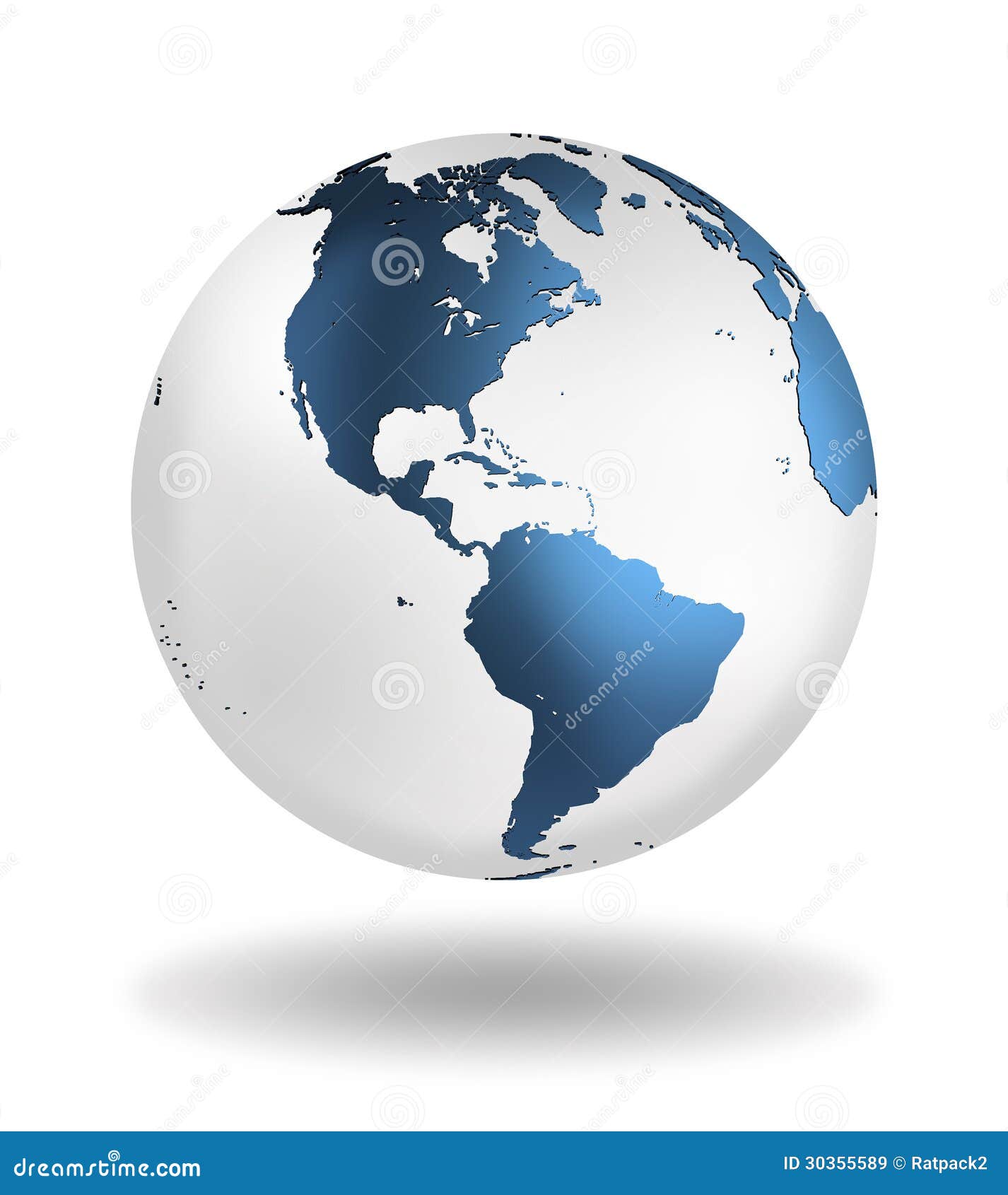 Abstract Map Of Continents. Globalization And Geopolitics In High-tech ...