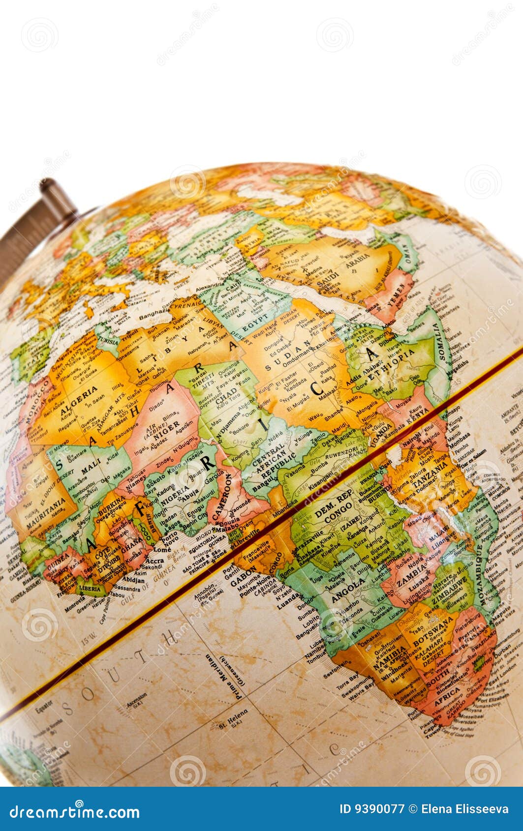 Globe - Africa stock image. Image of niger, closeup, angola - 9390077
