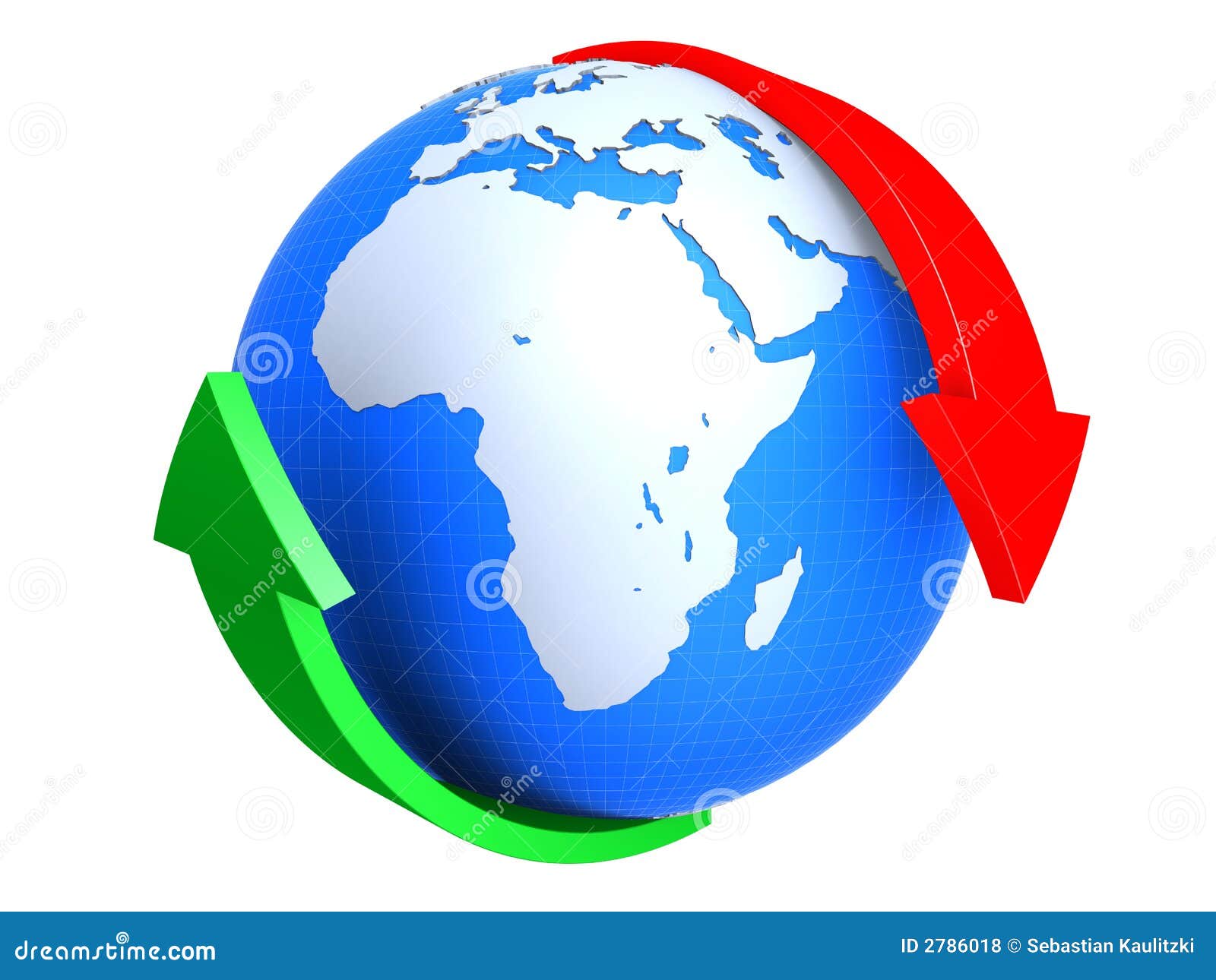 Globe and arrows stock illustration. Illustration of global - 2786018