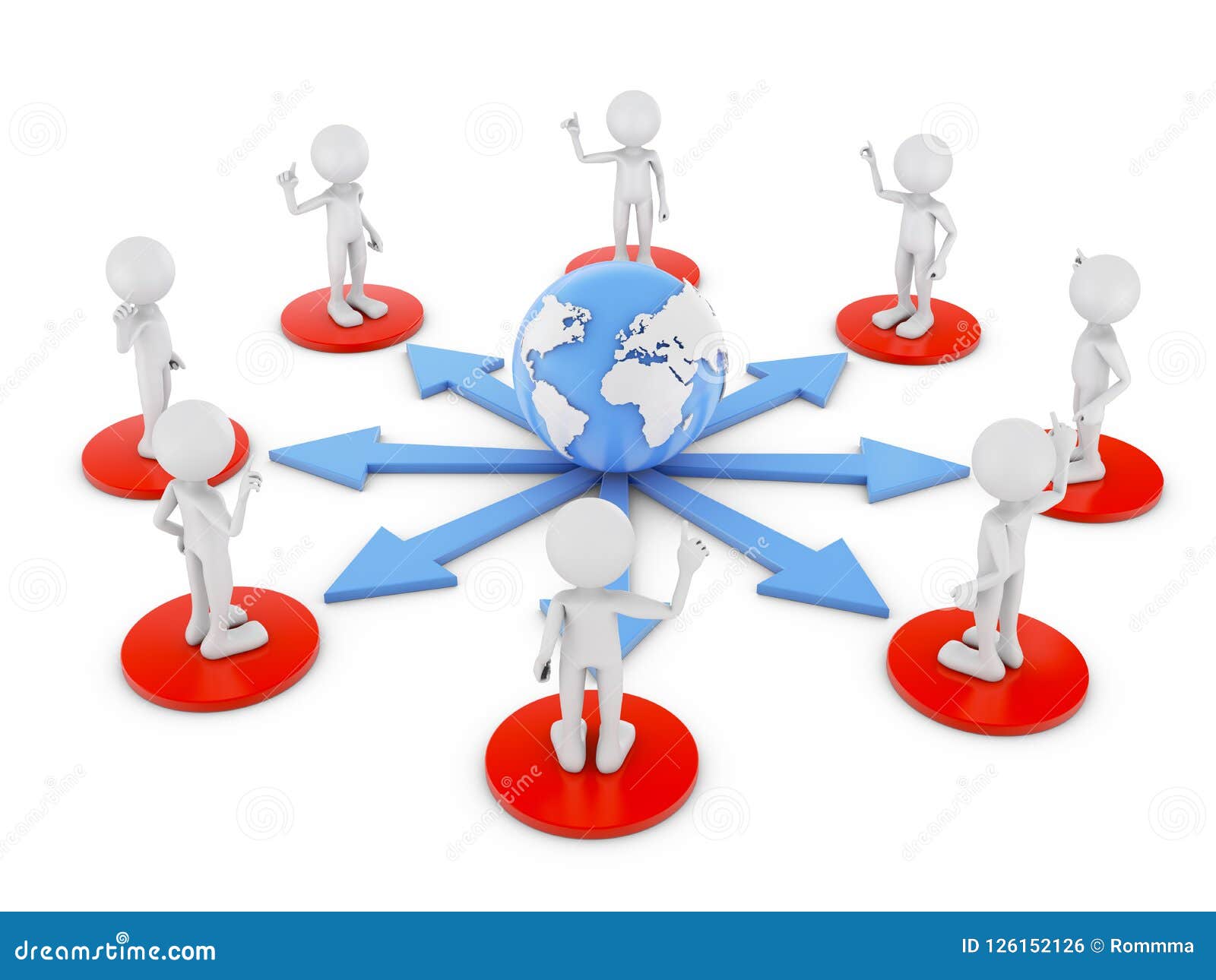 Globe and little men stock illustration. Illustration of decisions ...