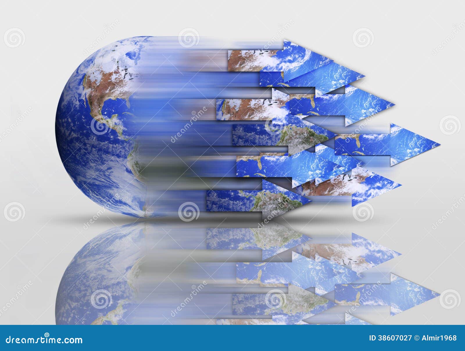 Globe with arrows stock illustration. Illustration of arrows - 38607027