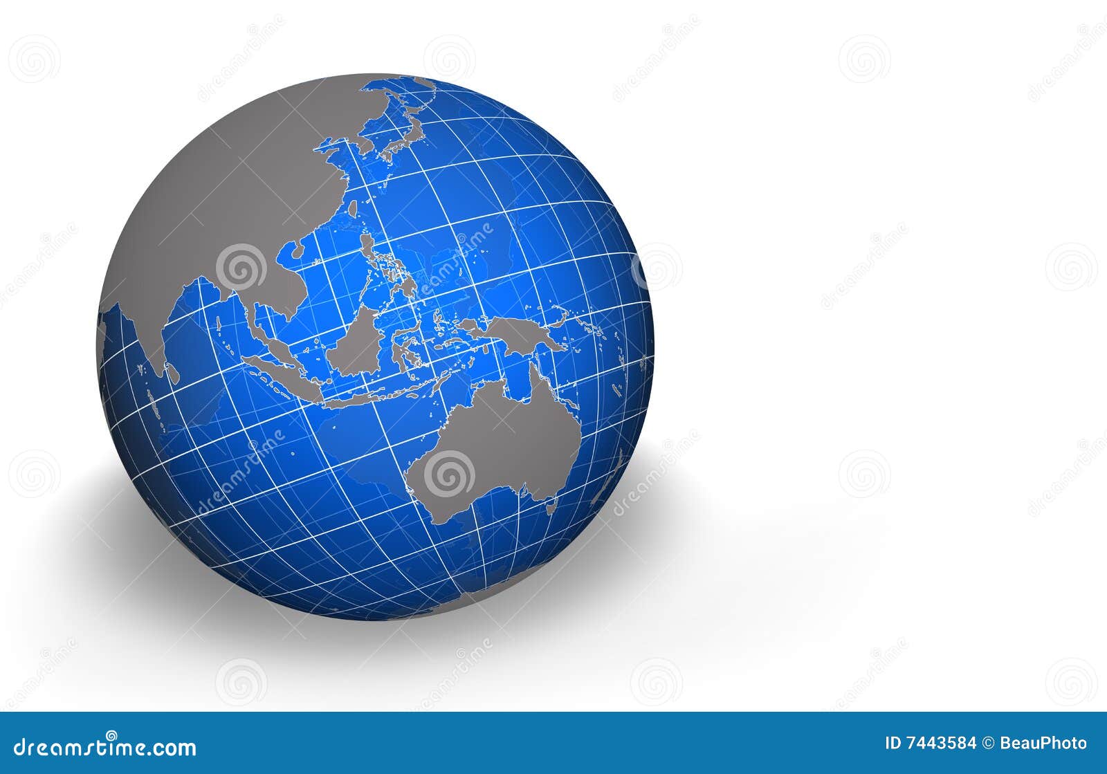 Globe, Asia stock illustration. Illustration of planet - 7443584
