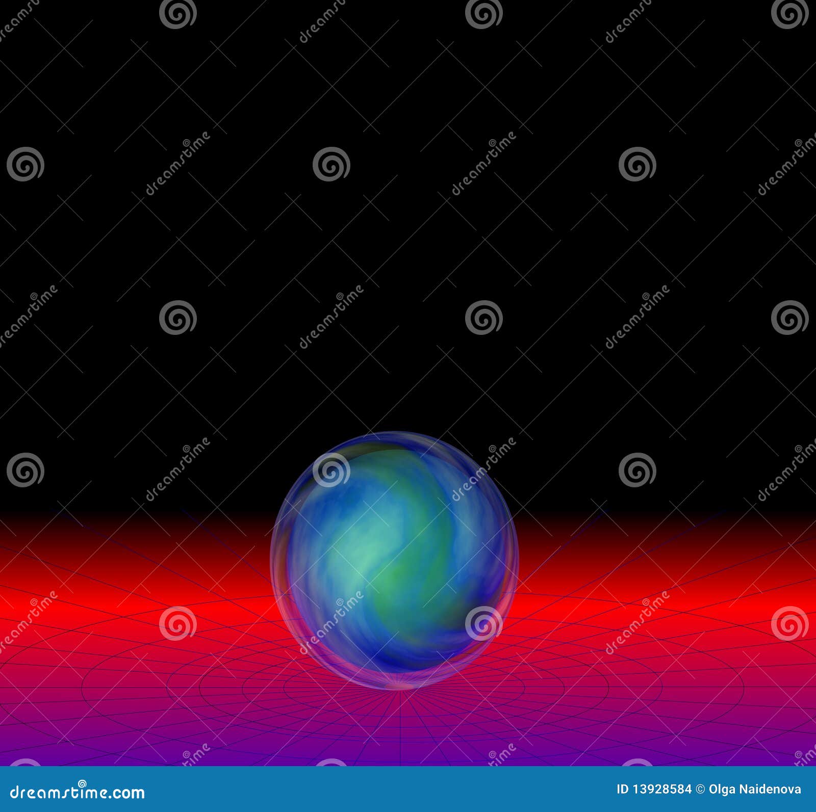The Globe with atmosphere stock illustration. Illustration of ...