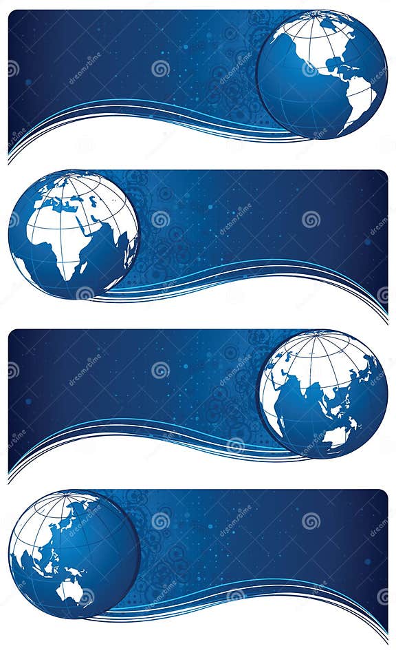 Globe Banner stock vector. Illustration of banner, business - 30768715