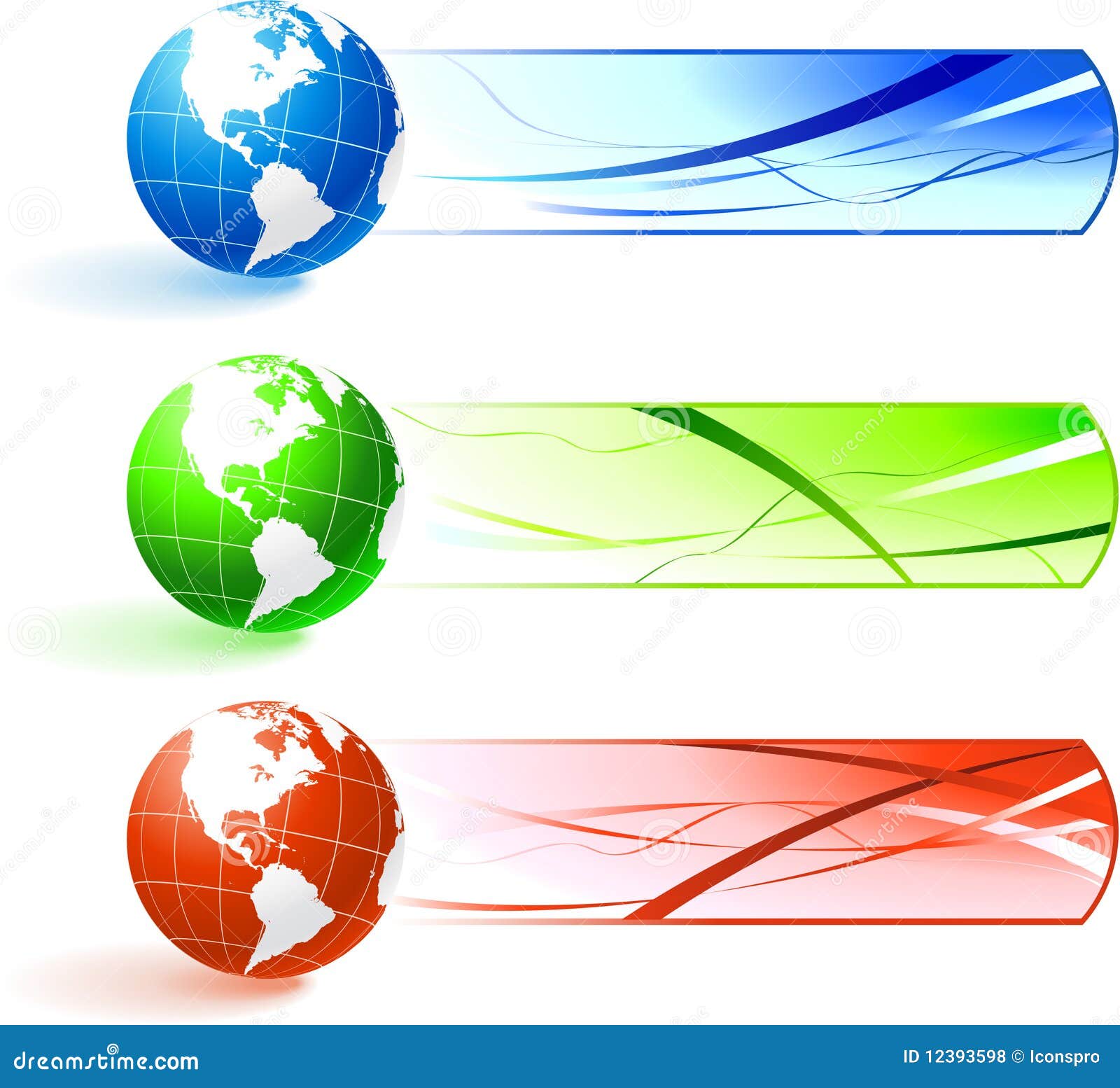 Globe banners stock illustration. Illustration of concentric - 12393598