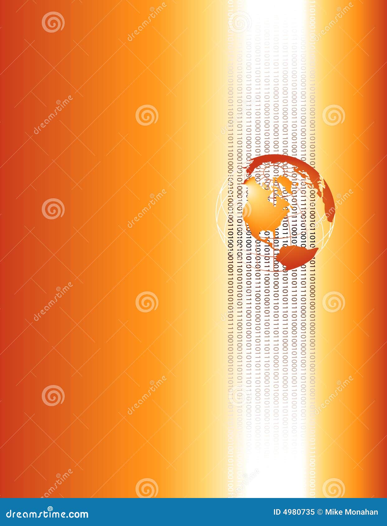 Binary Numbers Fading Into The Background. Stock Image | CartoonDealer ...