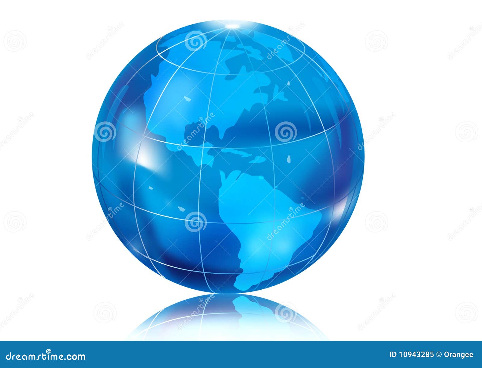 Blue planet Earth stock vector. Illustration of graphics - 10943285