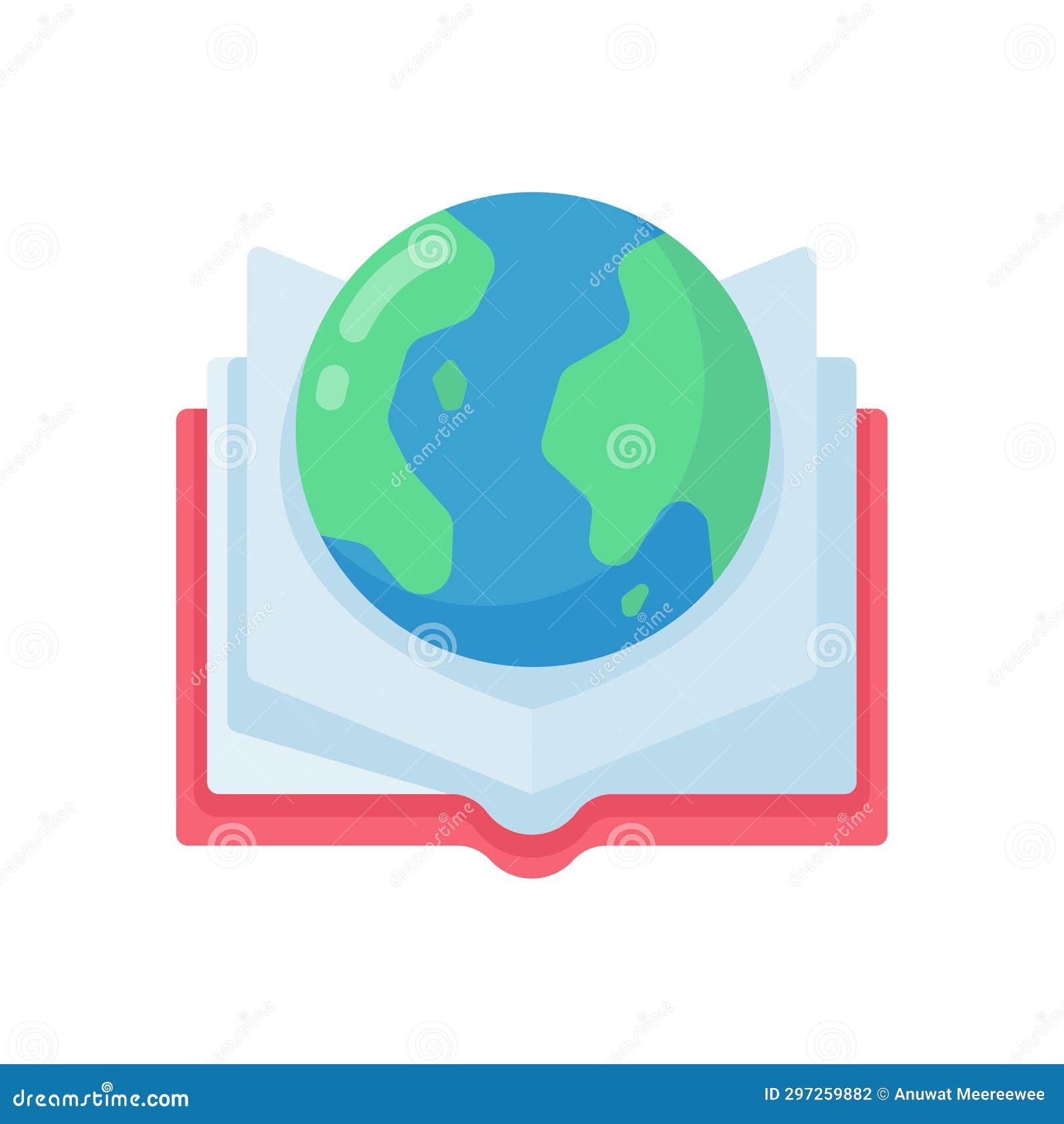Globe on Book the Concept of Learning from Reading Books To Develop ...