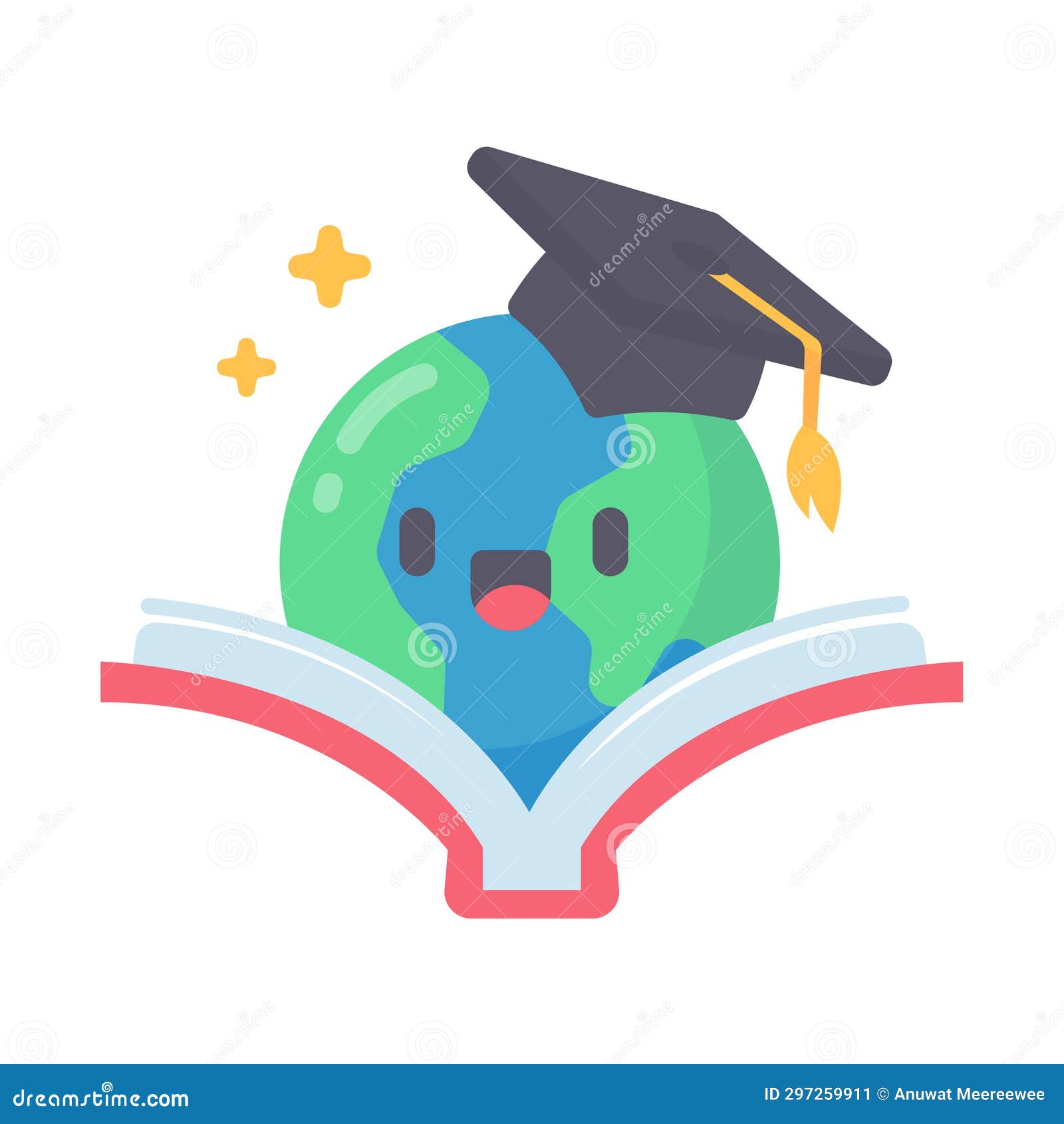 Globe on Book the Concept of Learning from Reading Books To Develop ...