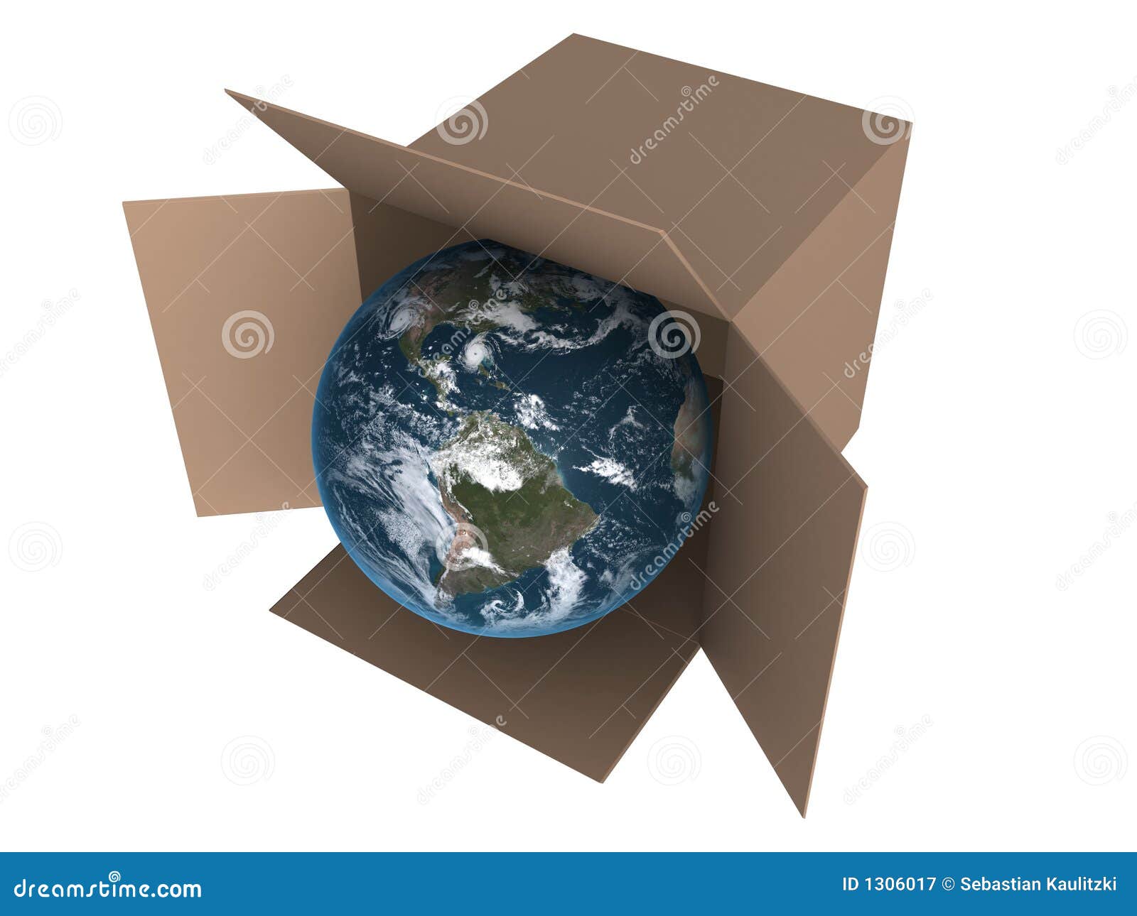 Globe in a box stock illustration. Illustration of digits - 1306017