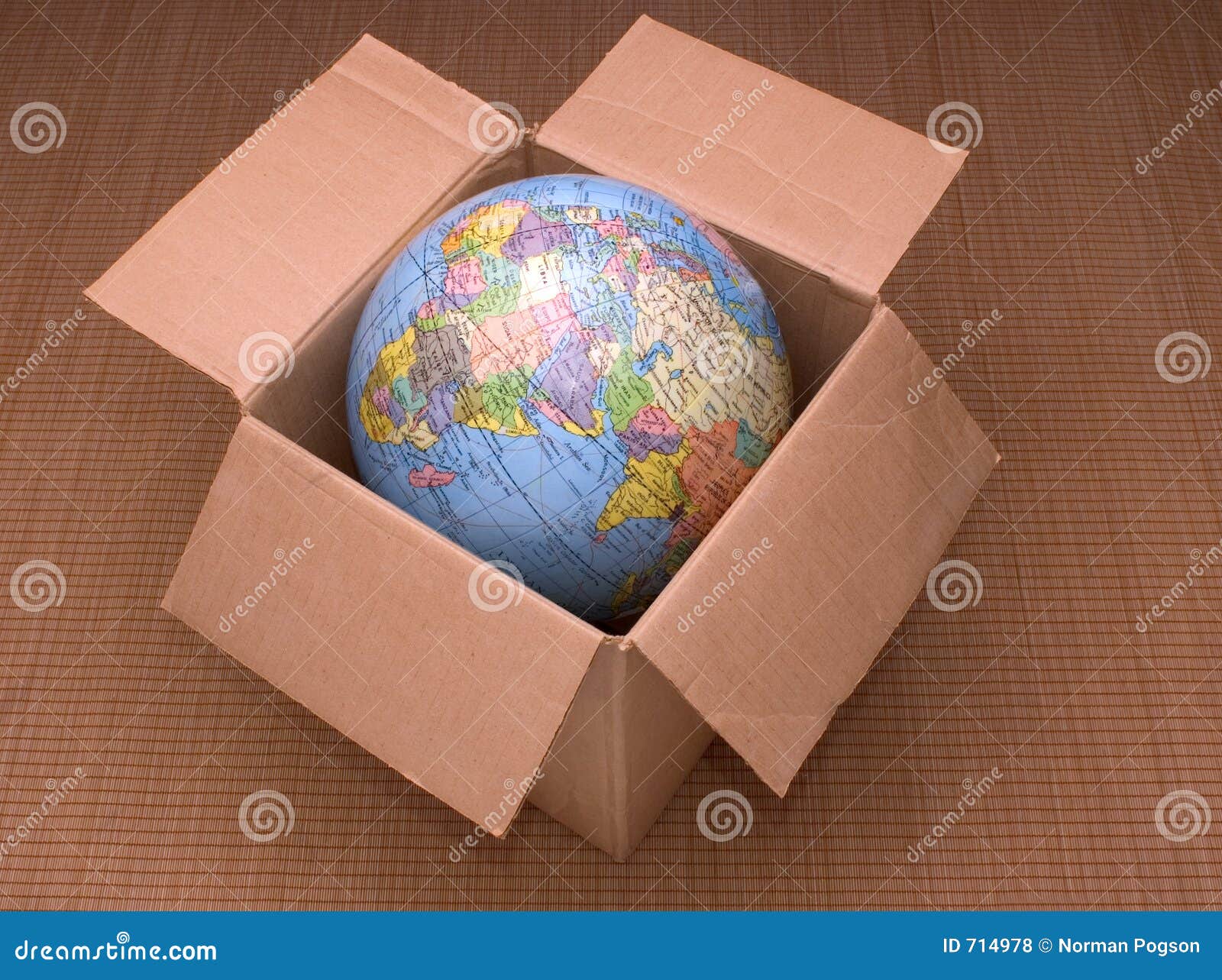 Globe in a Box stock photo. Image of countries, commerce - 714978