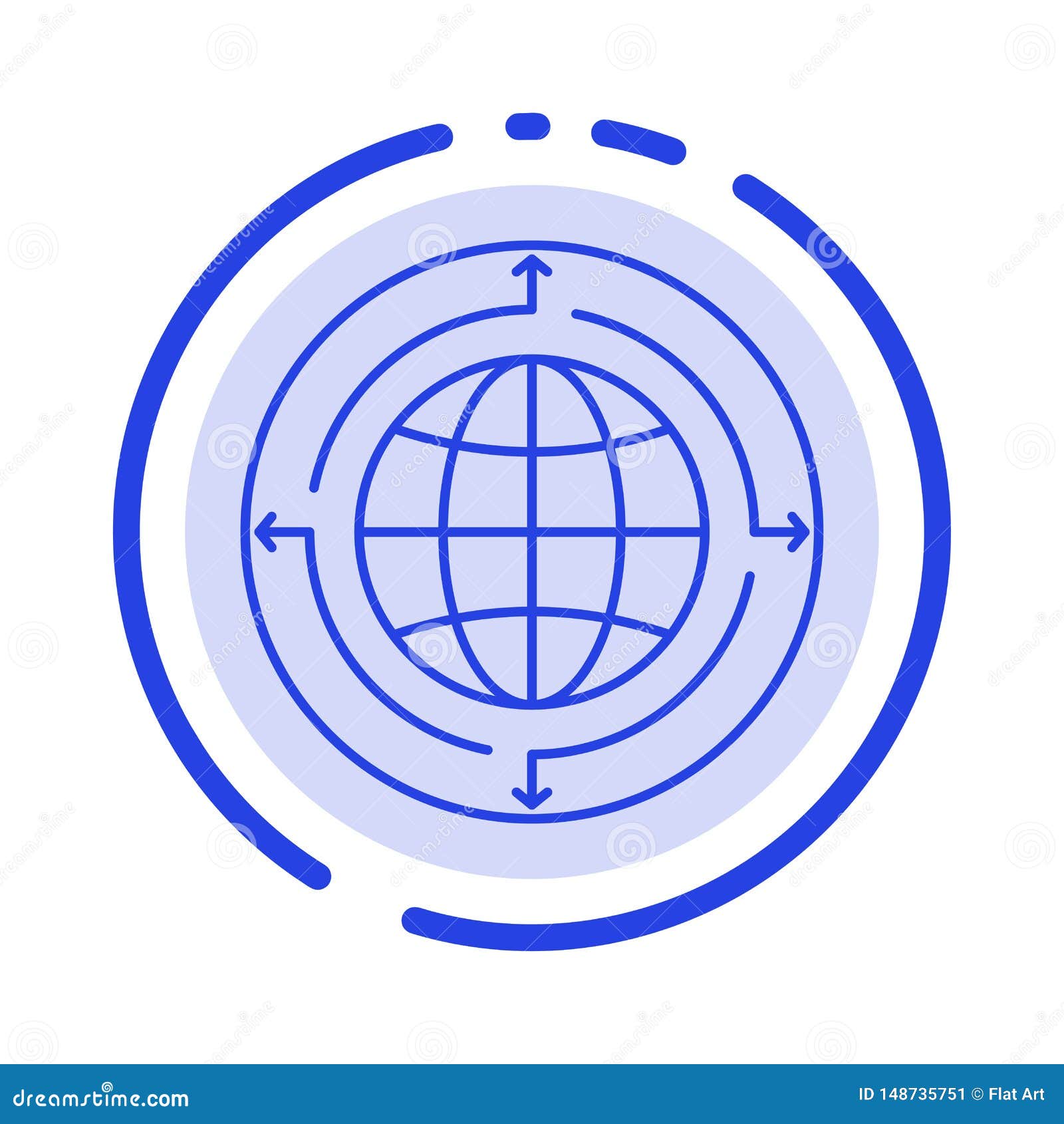 Globe, Business, Communication, Connection, Global, World Blue Dotted ...
