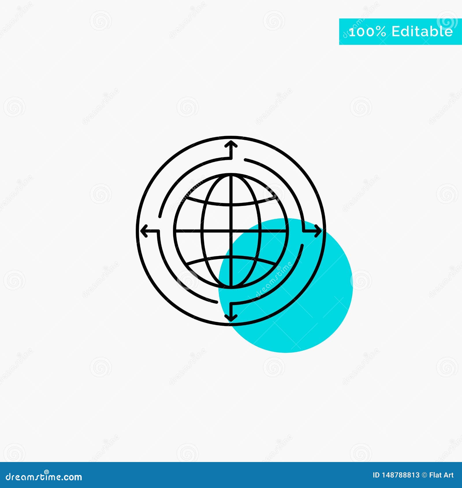 Globe, Business, Communication, Connection, Global, World Turquoise ...