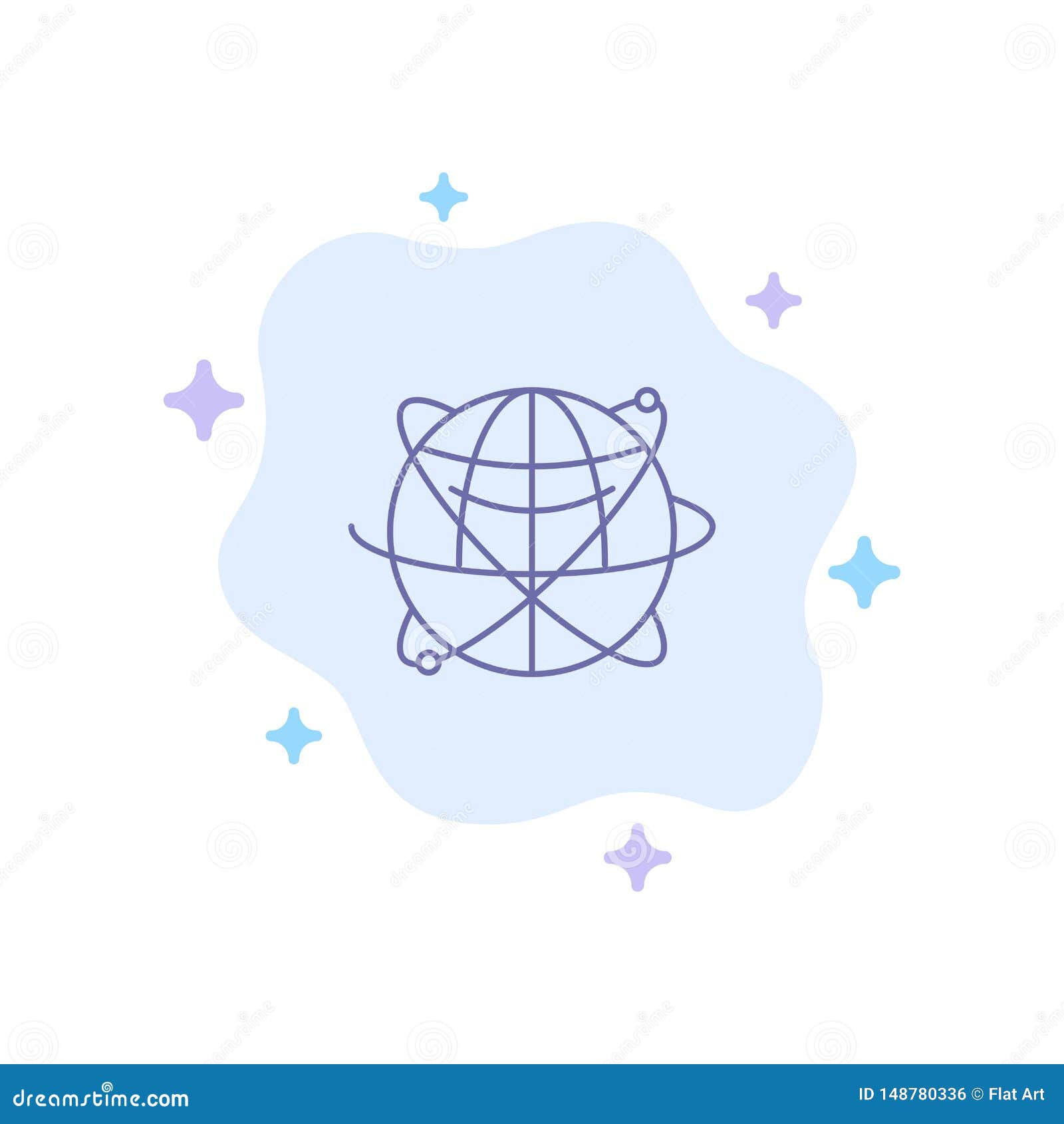 Globe, Business, Data, Global, Internet, Resources, World Blue Icon on ...