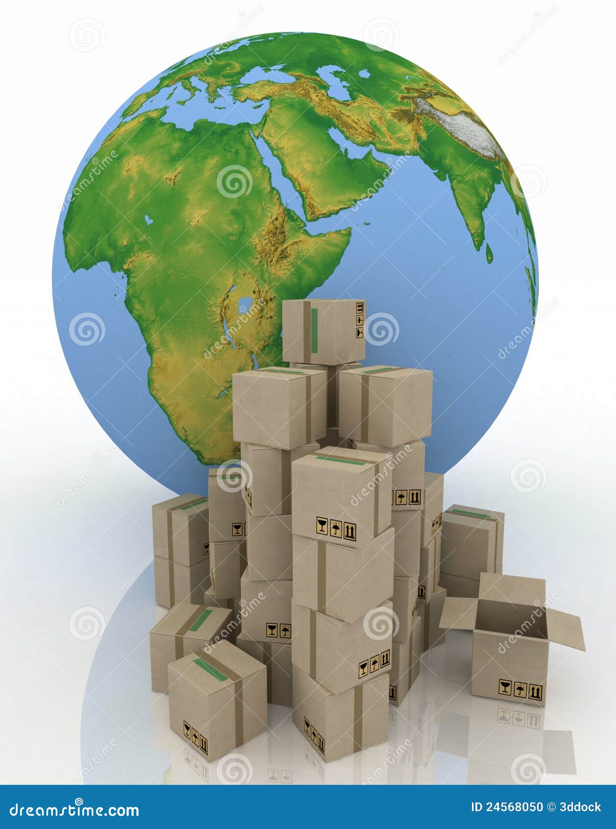 Globe Carton Boxes Stock Illustrations – 515 Globe Carton Boxes Stock ...
