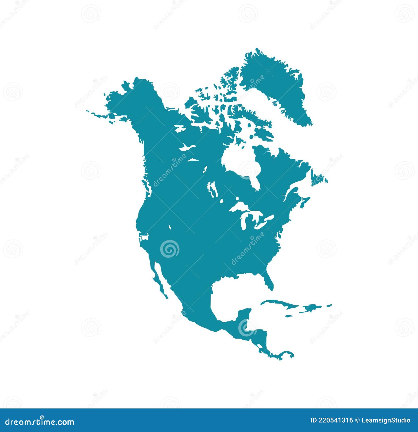 America Map - Cdr Format Vector Illustration | CartoonDealer.com #31819472