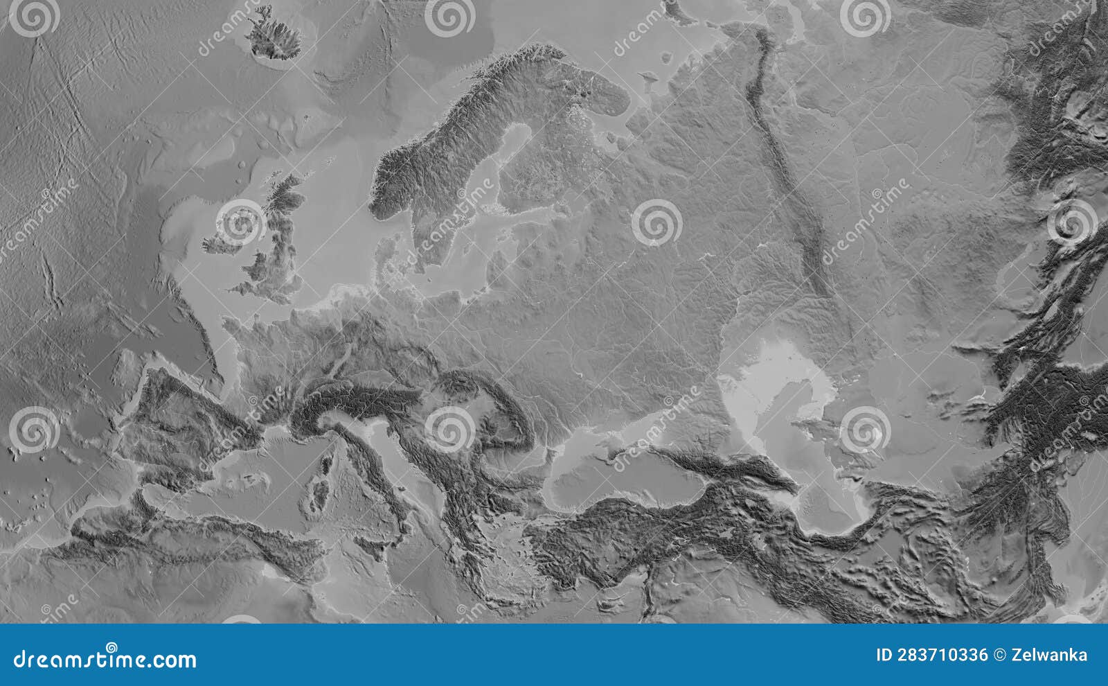 Globe Centered on Belarus Neighborhood. Grayscale Map Stock ...