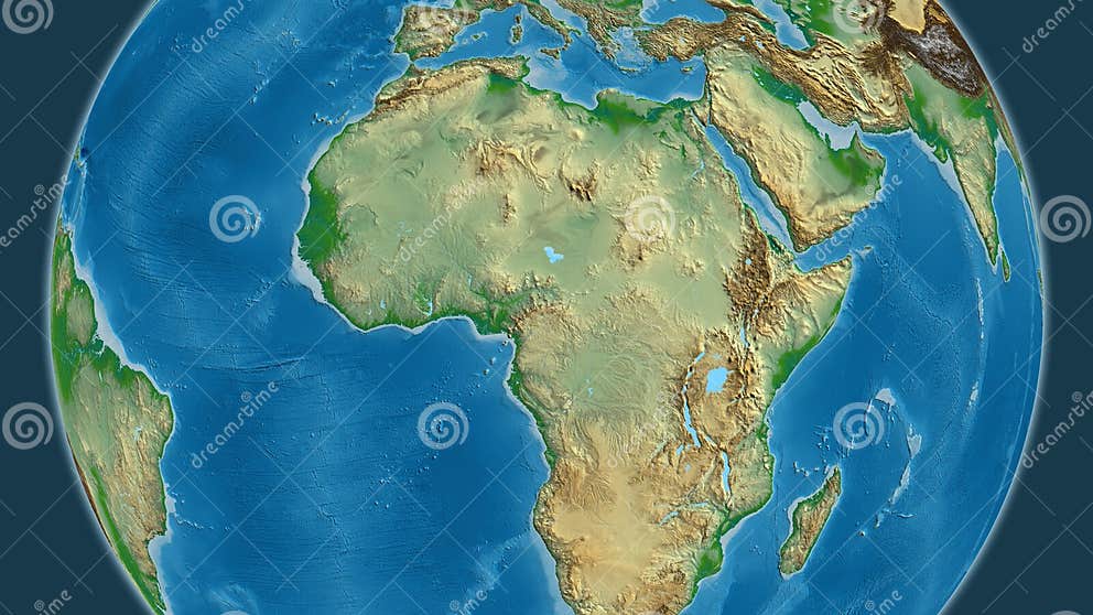 Globe Centered on Cameroun Neighborhood. Physical Map Stock ... Globe Centered on Cameroun Neighborhood. Physical Map Stock ...