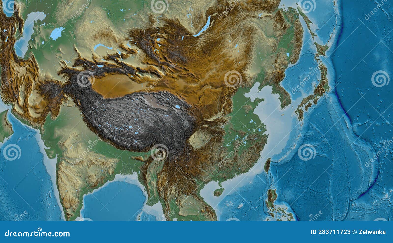 Globe Centered on China Neighborhood. Relief Map Stock Illustration ... Globe Centered on China Neighborhood. Relief Map Stock Illustration ...
