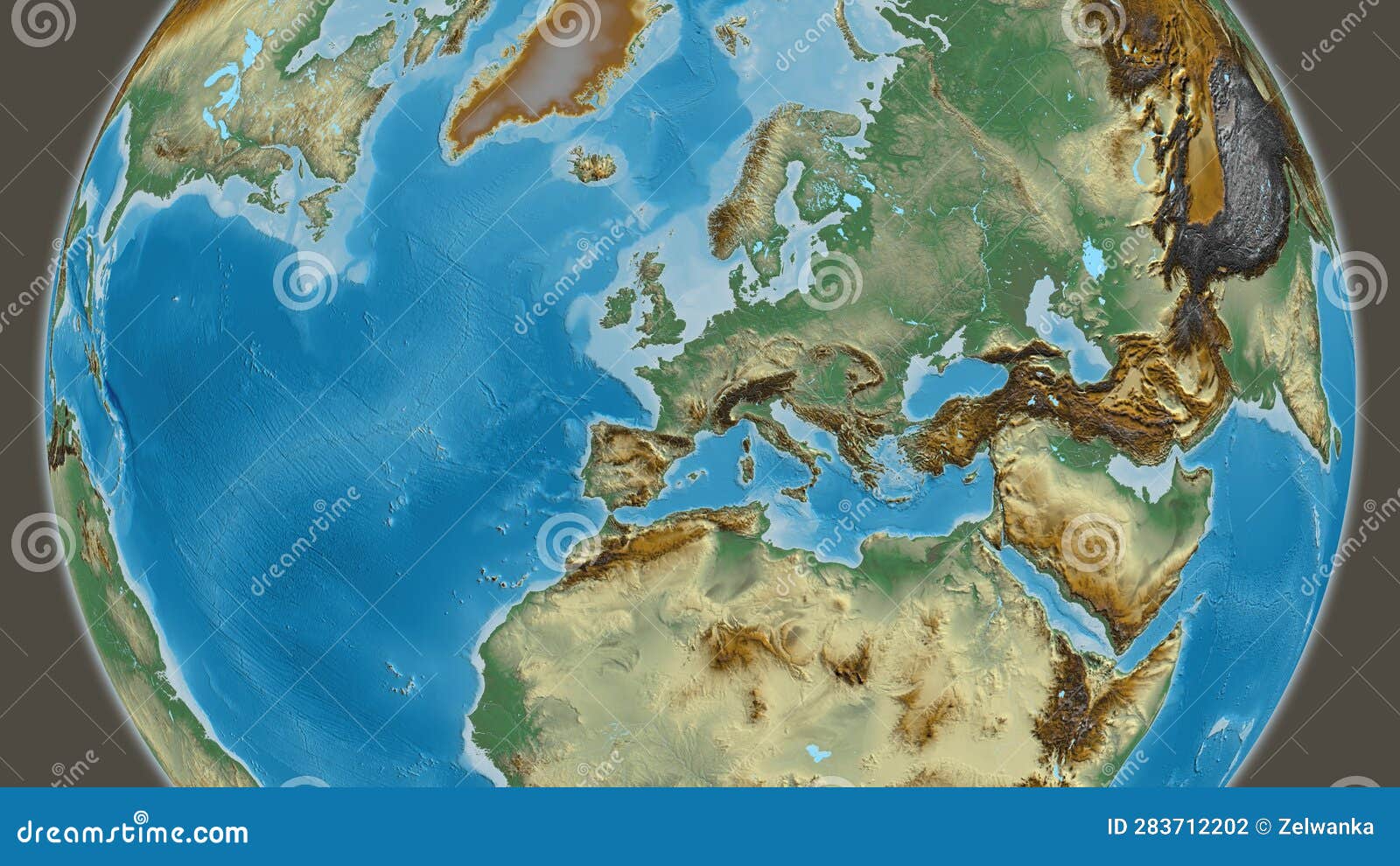 Globe Centered on France Neighborhood. Relief Map Stock Illustration ... Globe Centered on France Neighborhood. Relief Map Stock Illustration ...