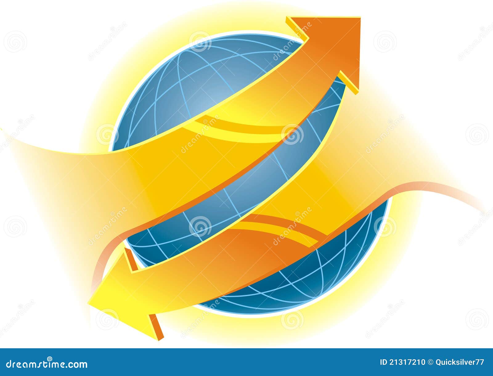 Globe Communication stock illustration. Illustration of arrows - 21317210