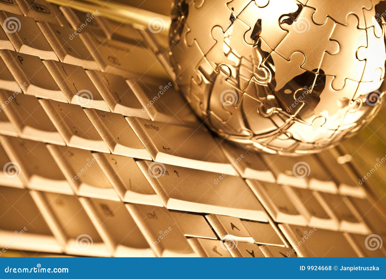 Globe and computer stock photo. Image of bussiness, continent - 9924668