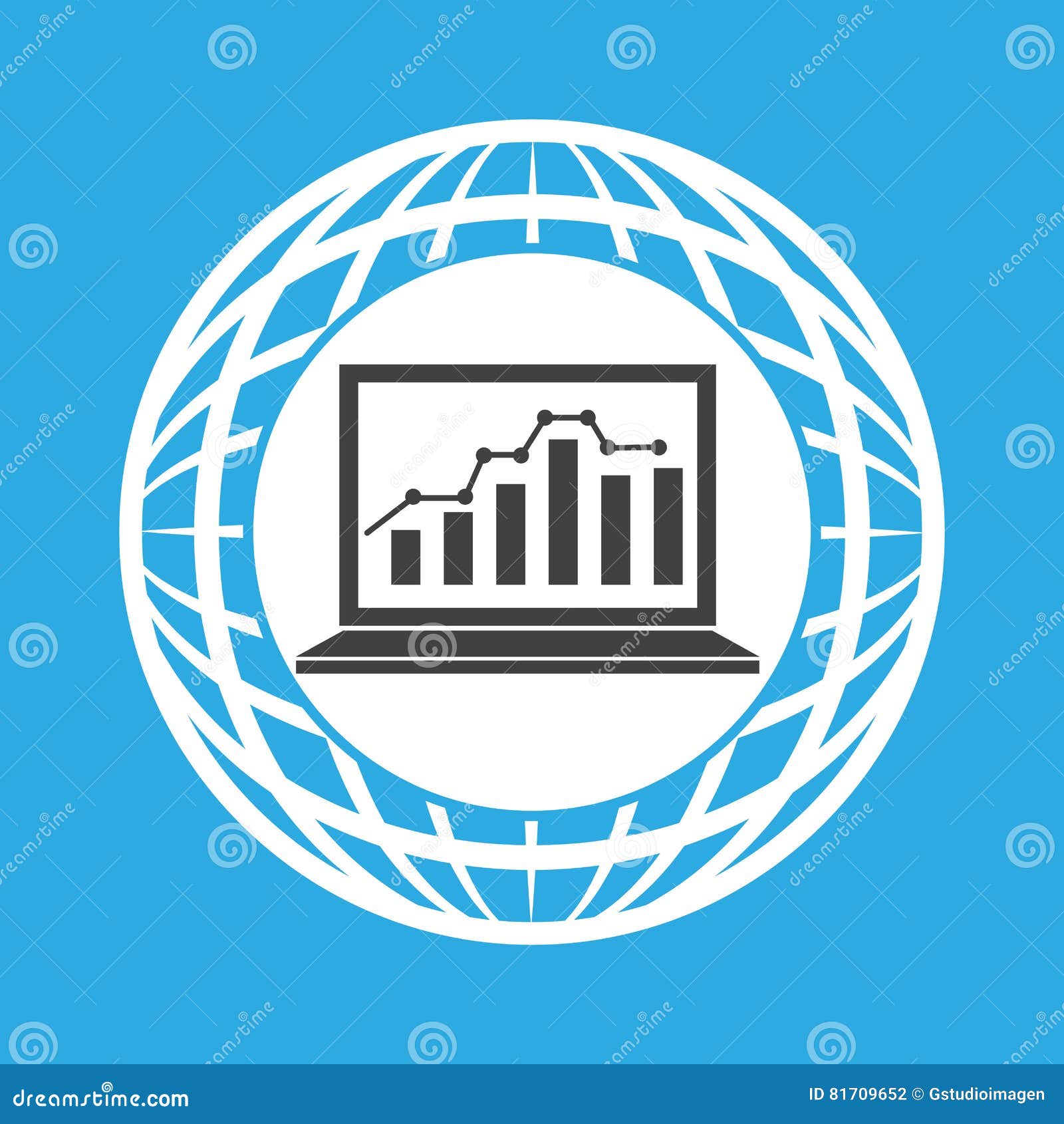 IT Computer Statistics Vector With Laptop, Tablet And Smartphone ...