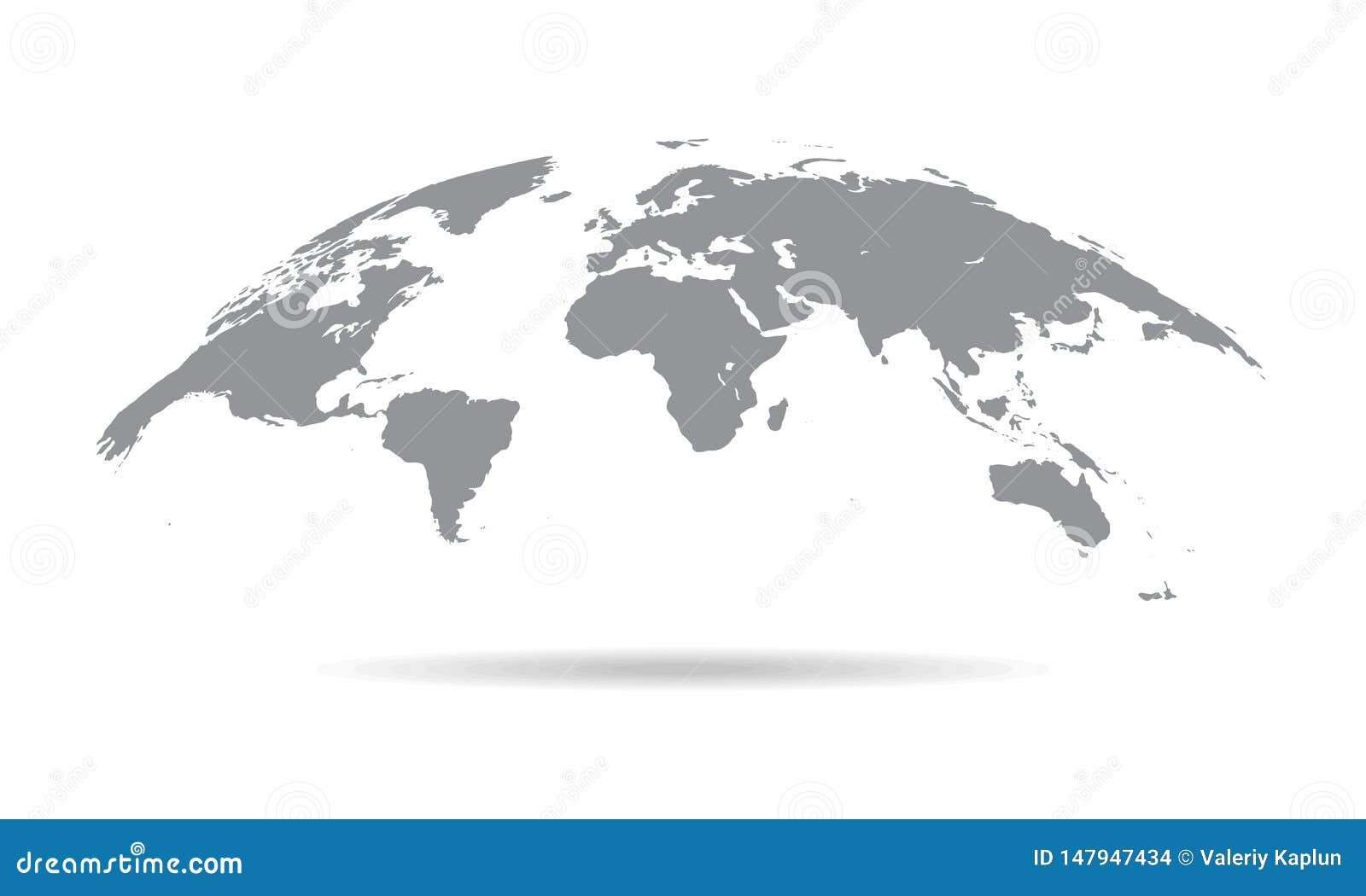 Globe Curved World Map - Vector Stock Illustration - Illustration of ...