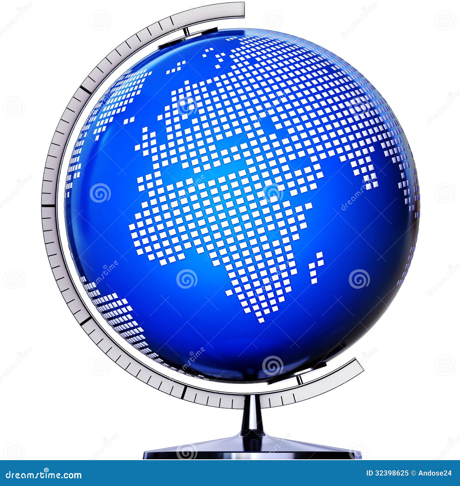 Pixel Art Globe With Vibrant Colors By Pixelplantmaster Stock ...