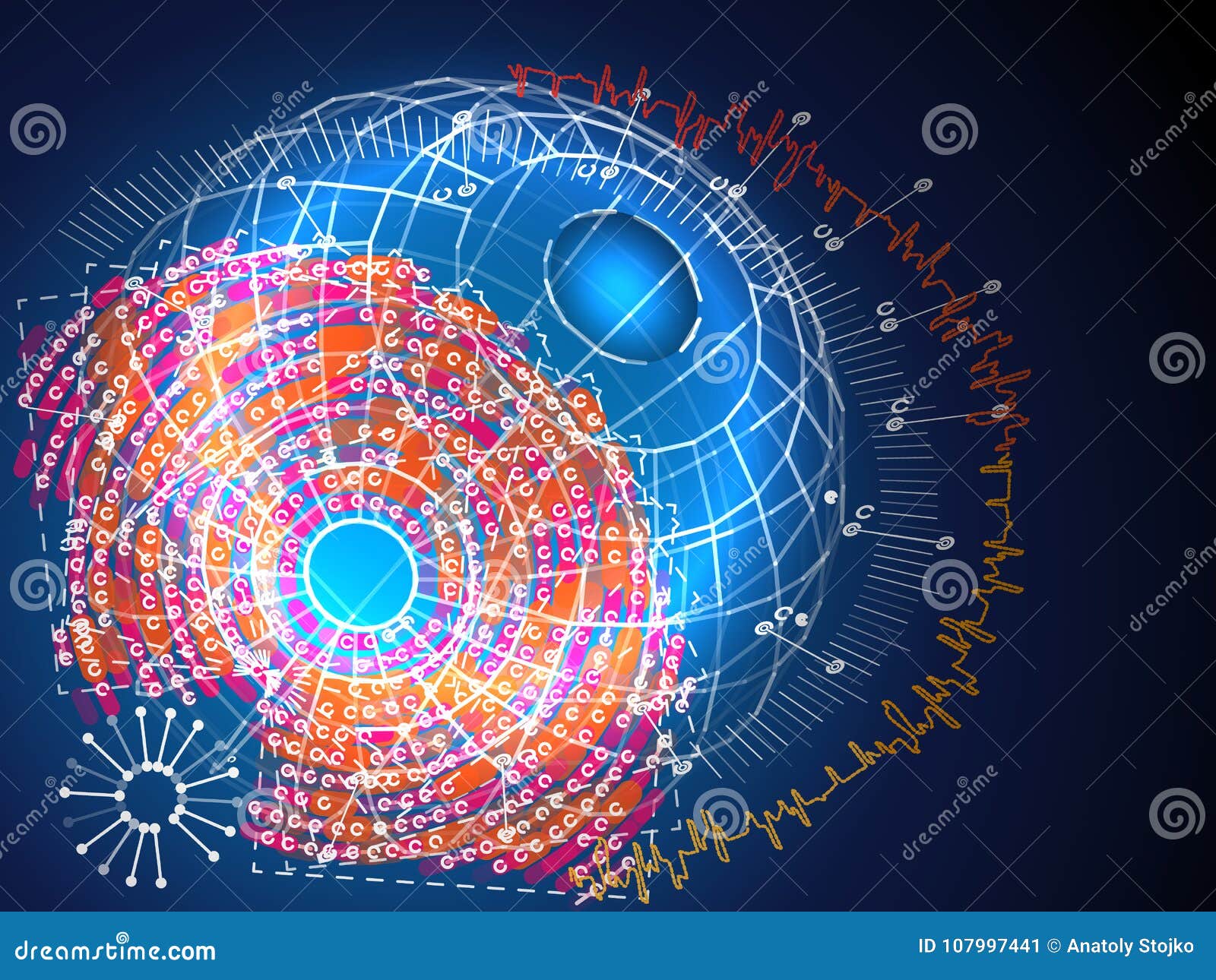 Data Graphic Charts. Maths Coordinates Graph, Growth Chart Graphics And ...