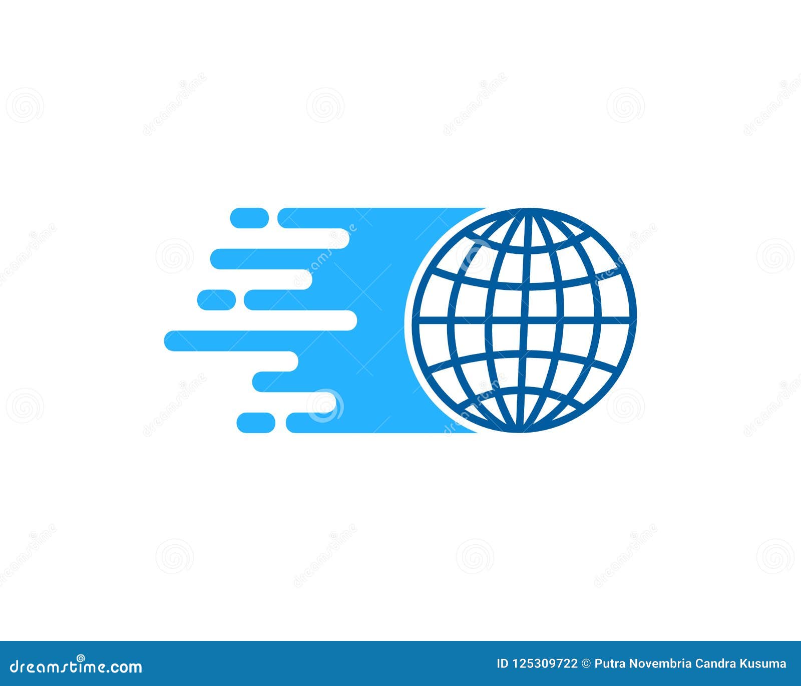 Globe Delivery Logo Icon Design Stock Vector - Illustration of global ...