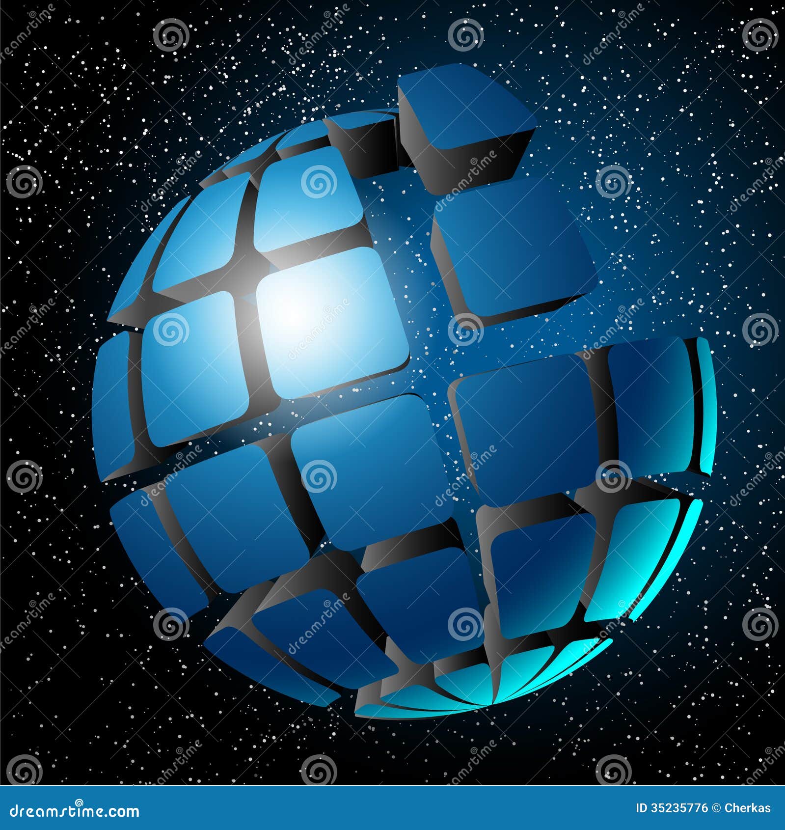 Globe design. stock vector. Illustration of globe, grid - 35235776