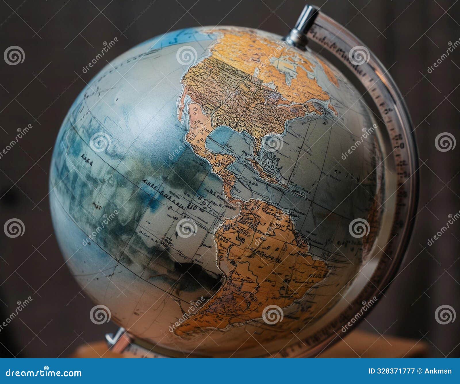 Globe Displaying the World Map, Highlighting Global Geography and ...