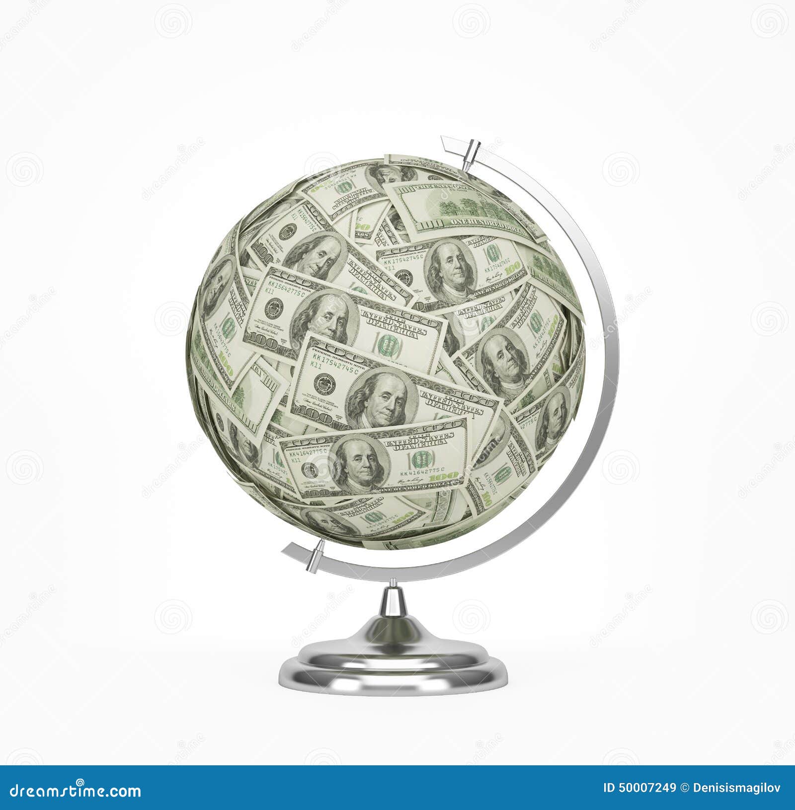 Globe with dollar stock image. Image of concept, money - 50007249