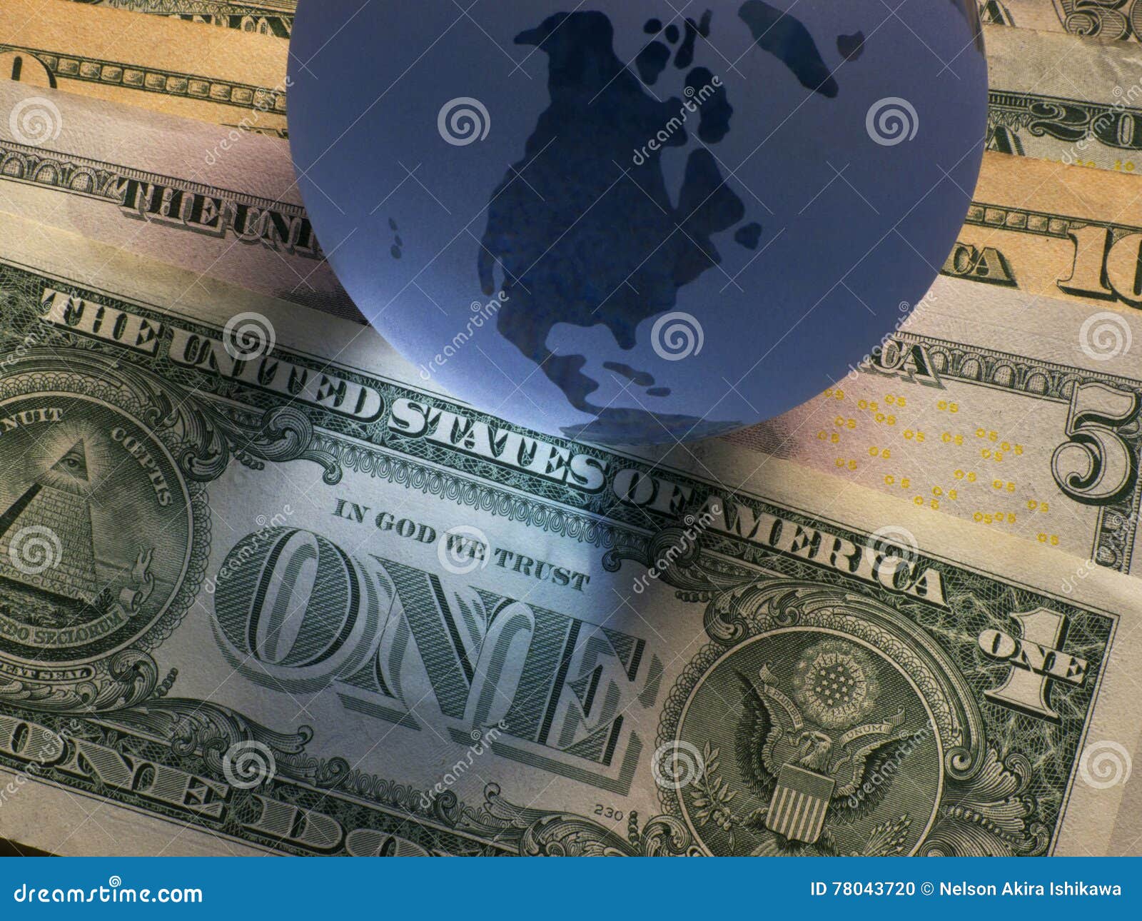Globe dollar stock photo. Image of investment, economic - 78043720