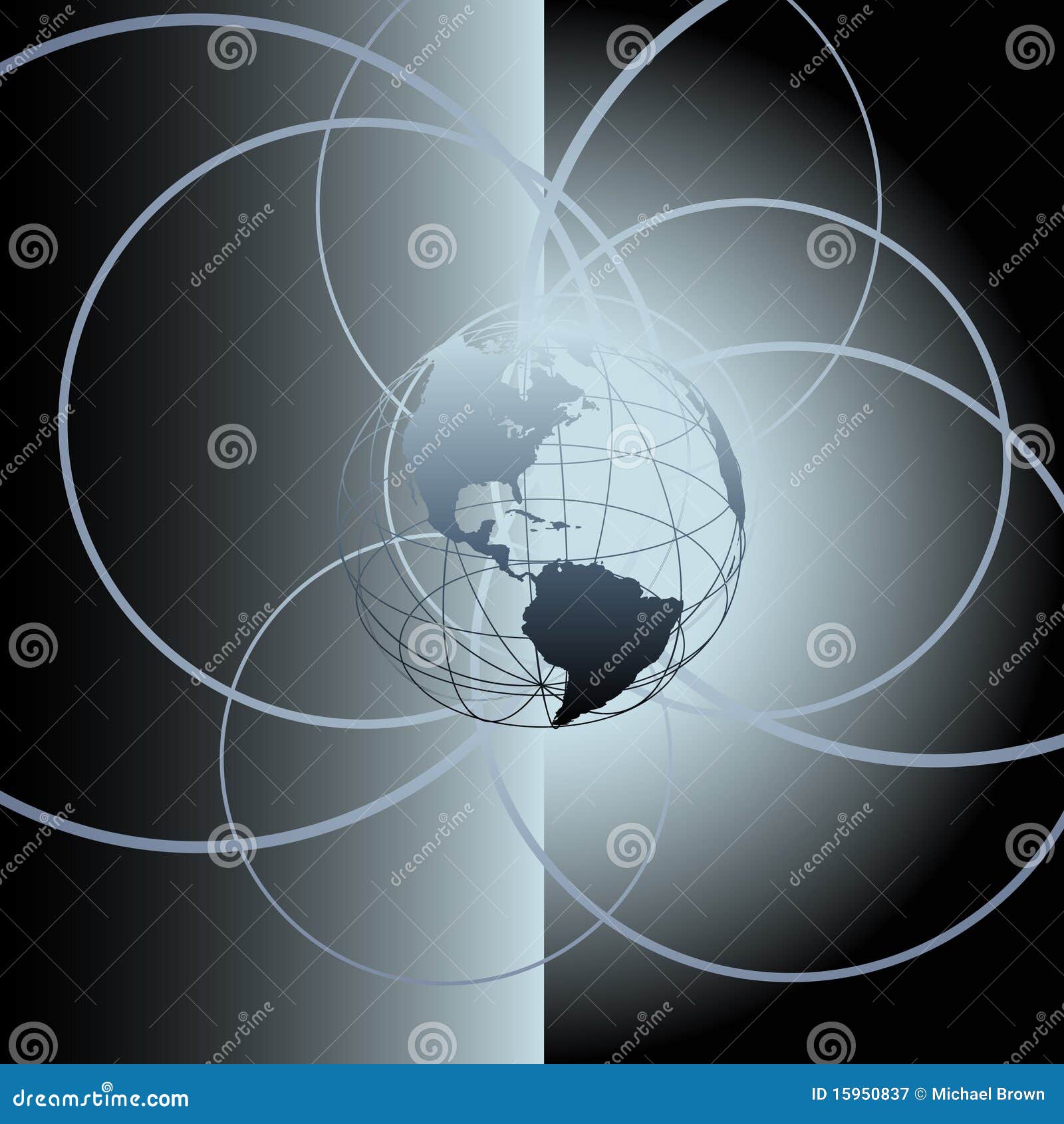 Globe Earth Abstract Global Circles Stock Vector - Illustration of ...