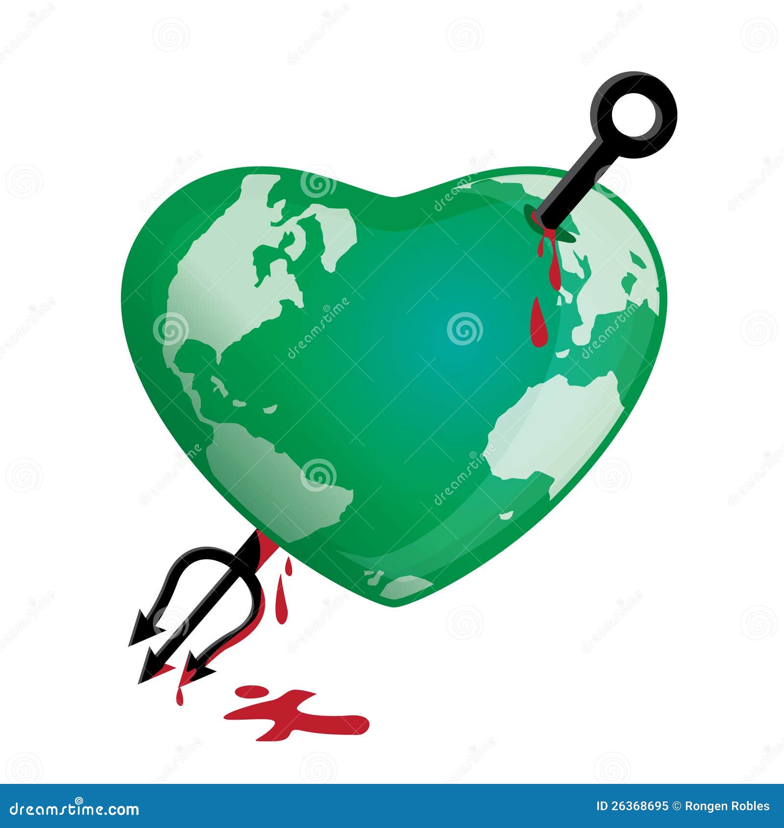 Globe Earth Attacked stock vector. Illustration of humanity - 26368695
