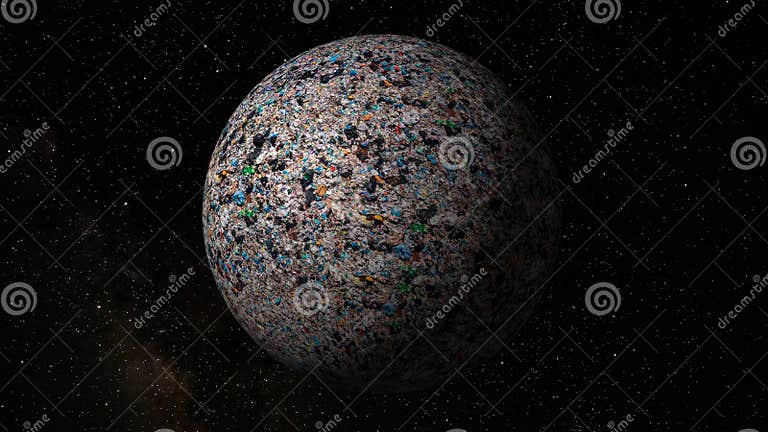 Globe of the Earth Full of Trash Stock Photo - Image of safety, problem ...