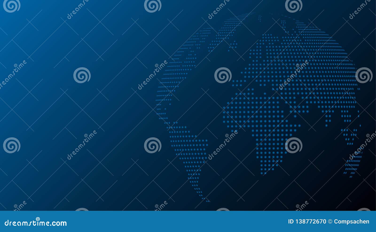 Globe And Earth, Globe Made Of Dots, Technology Background, World Map ...