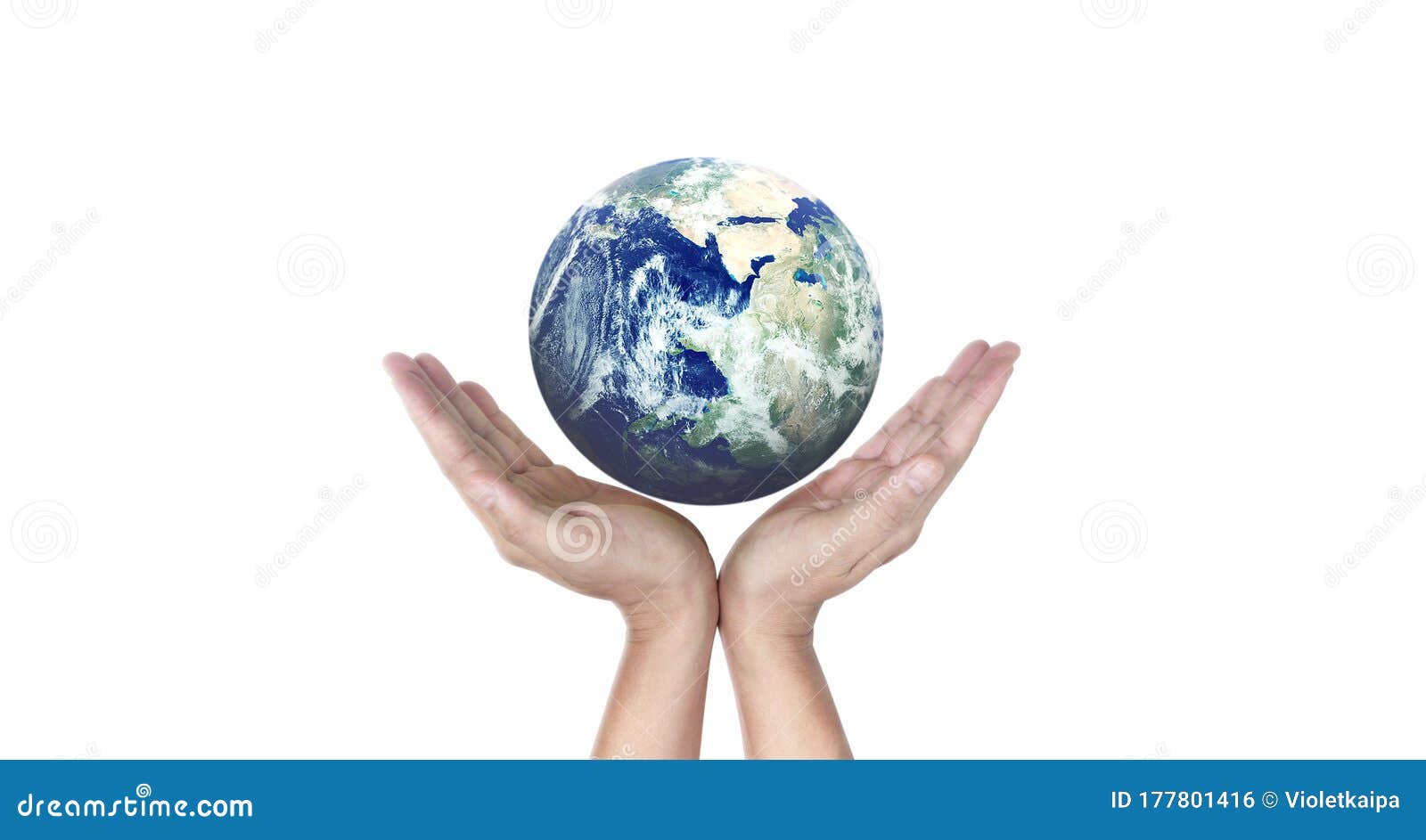 Globe , Earth in Human Hand, Holding Our Planet Glowing. Image Provided ...