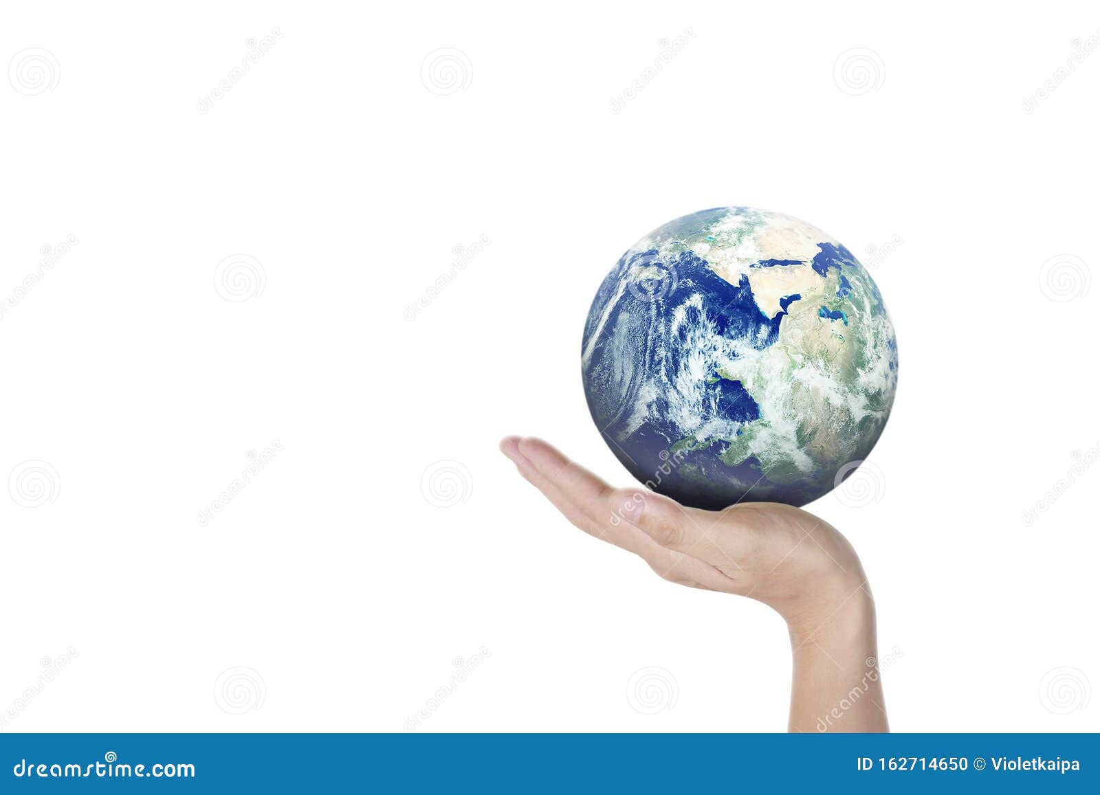 Globe ,earth in Human Hand. Earth Image Provided by Nasa Stock Photo ...