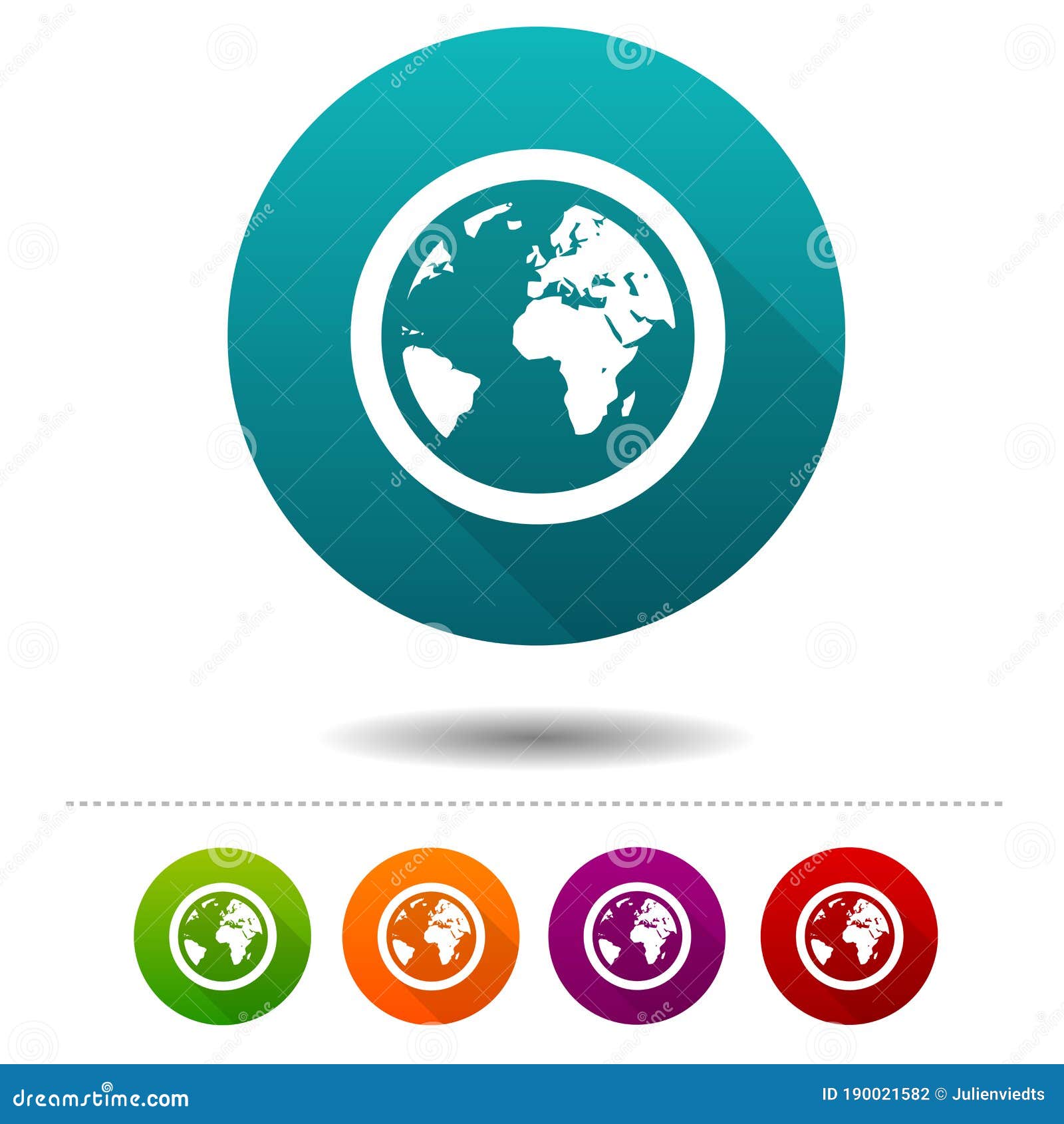 Globe Earth Icons. Planet Signs. World Symbol Stock Illustration ...