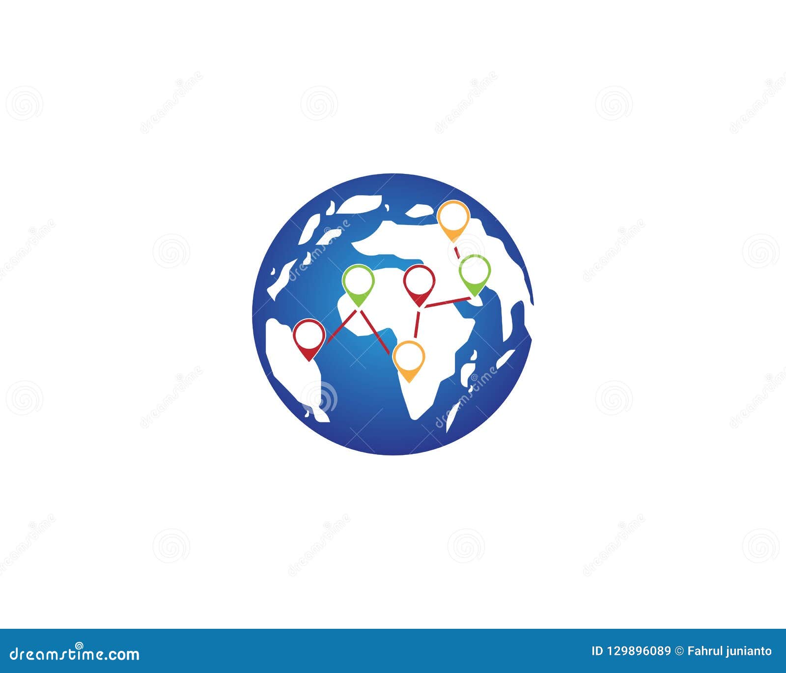 Globe Earth Map Abstract Logo Vector Stock Vector - Illustration of ...