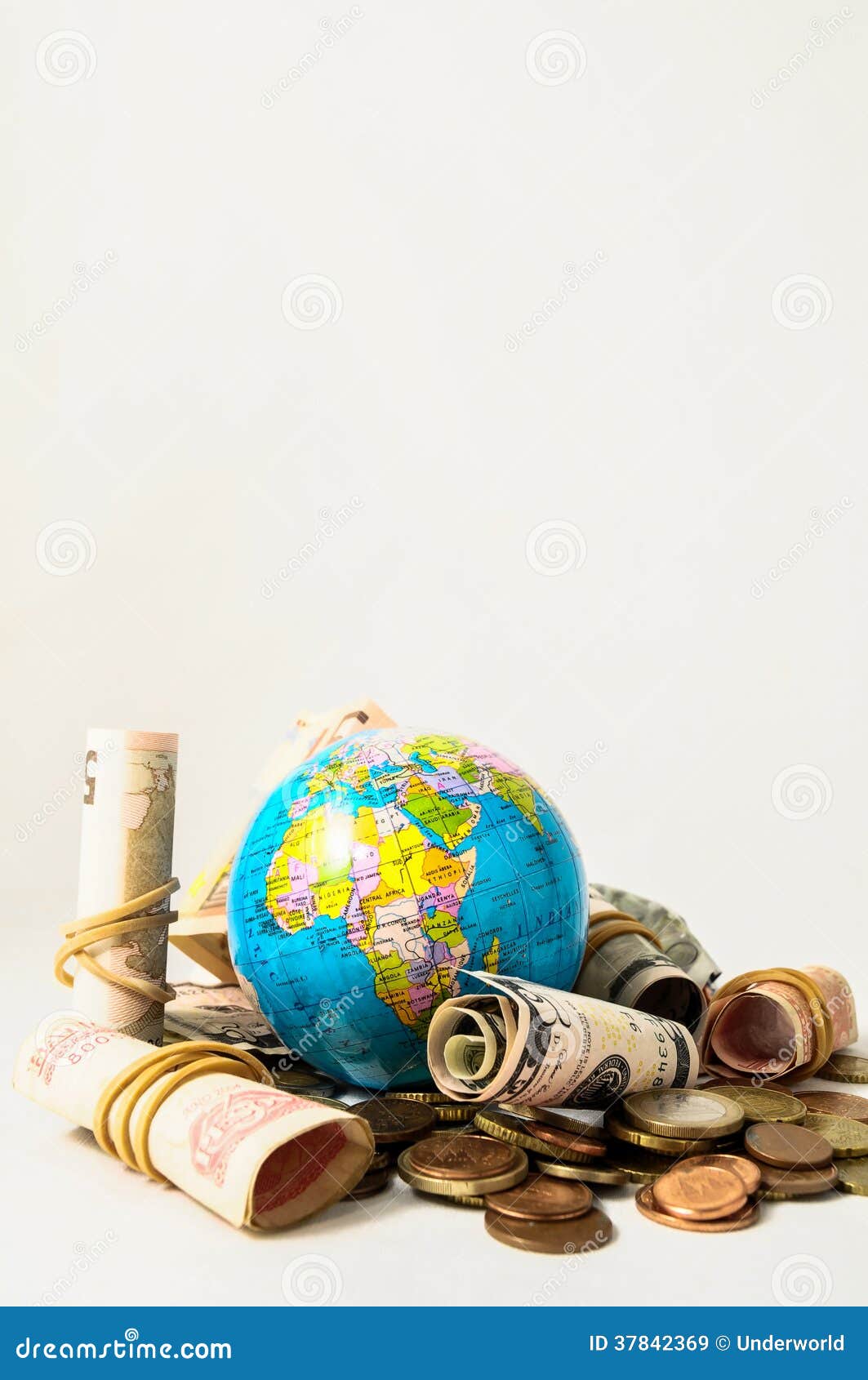 Globe Earth and Money stock image. Image of army, money - 37842369