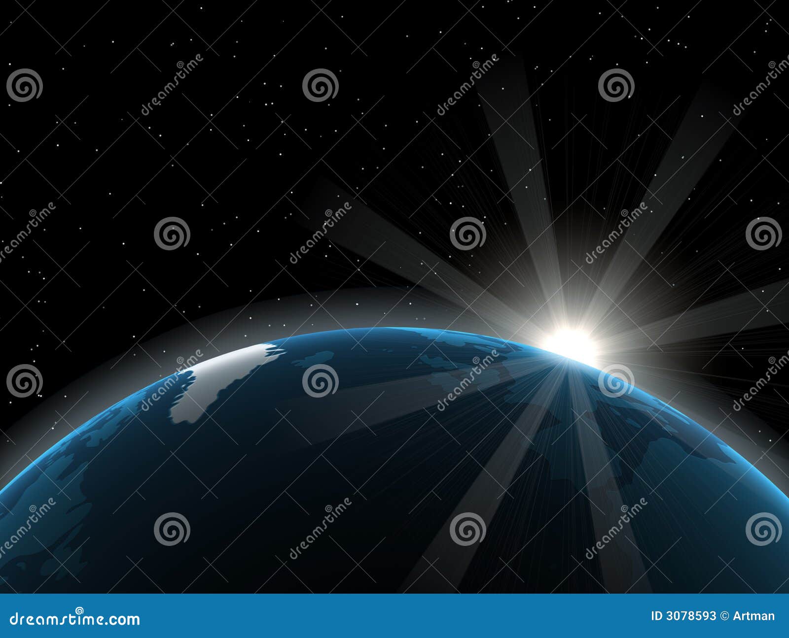 Globe / Earth and Sun stock illustration. Illustration of backdrop ...
