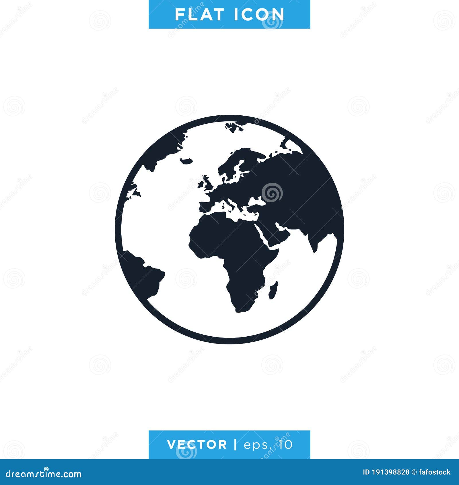 Globe Earth Vector Design Template Stock Vector - Illustration of ...