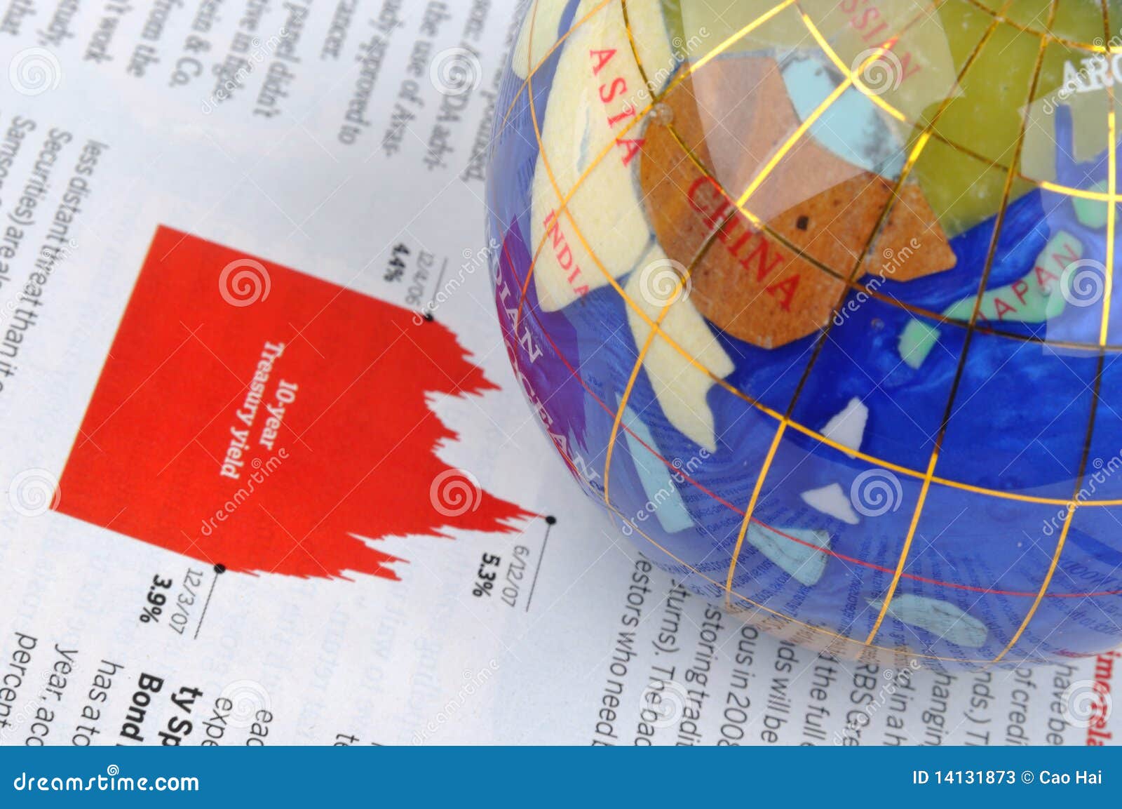 Globe and Economy Information Stock Image - Image of round, information ...