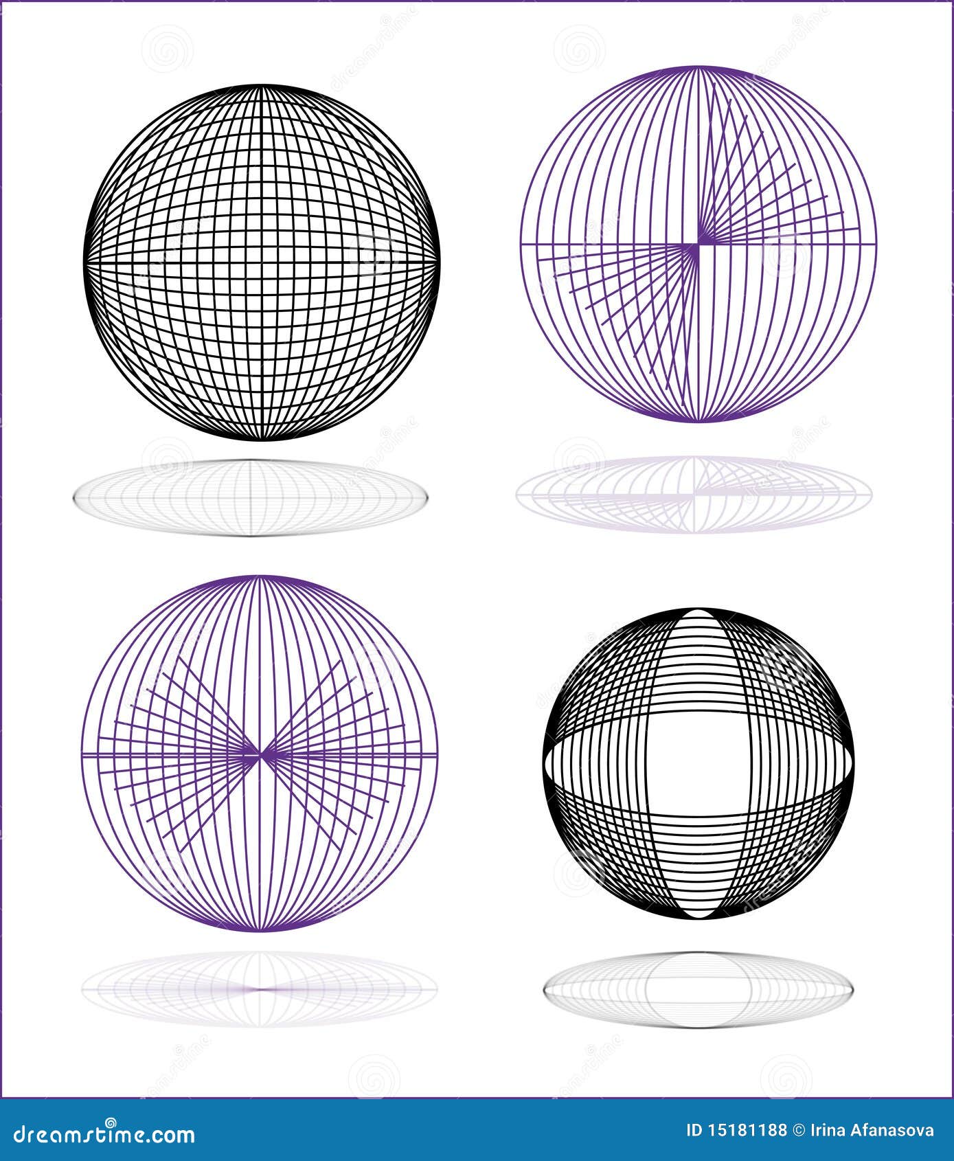 Globe elements-spheres stock vector. Illustration of study - 15181188